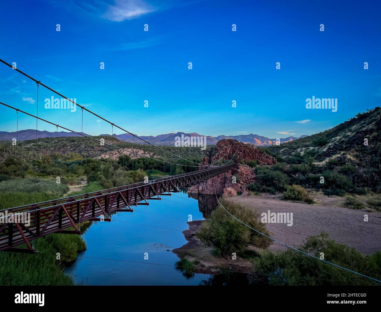 Beautiful shot of the Sheeps Bridge in the Pine Mountain in Central ...