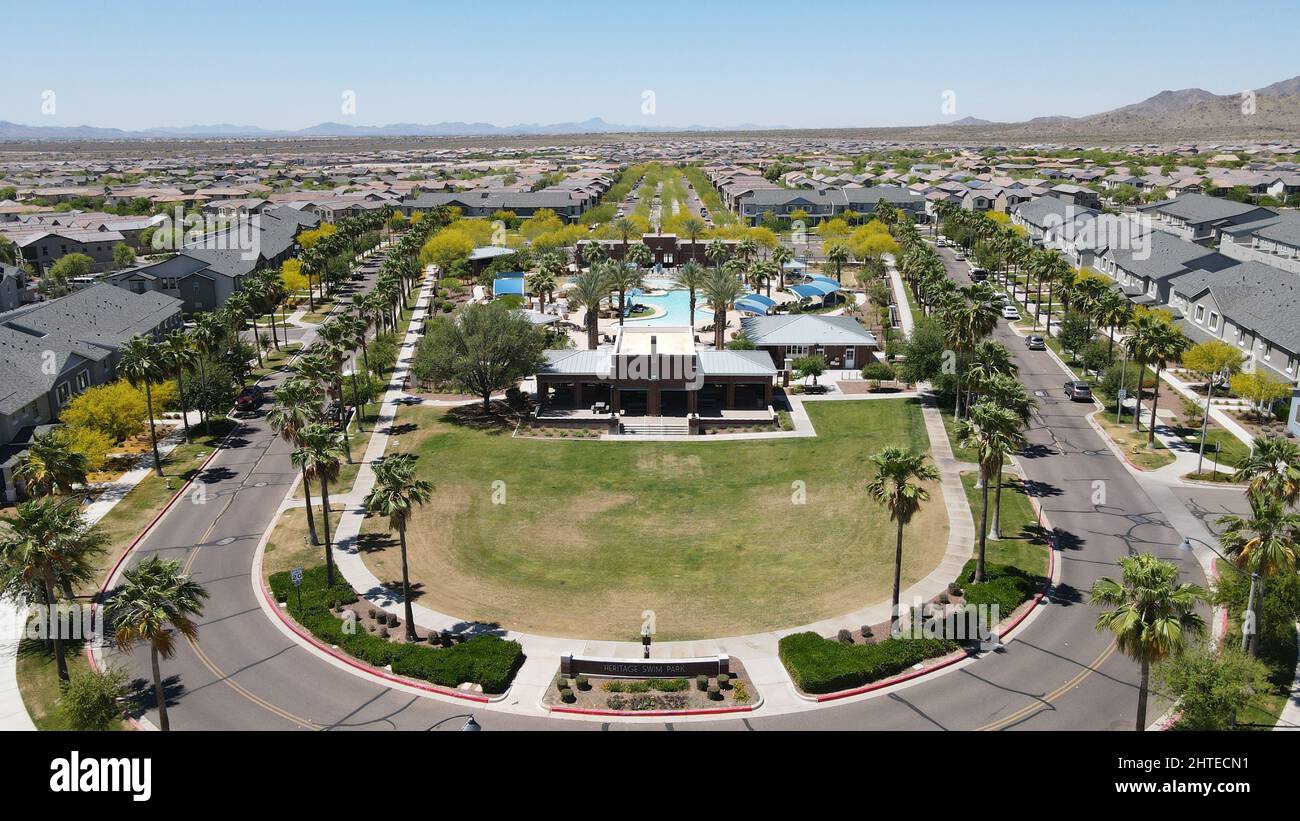 Verrado swim park in Goodyear Arizona, United States Stock Photo - Alamy