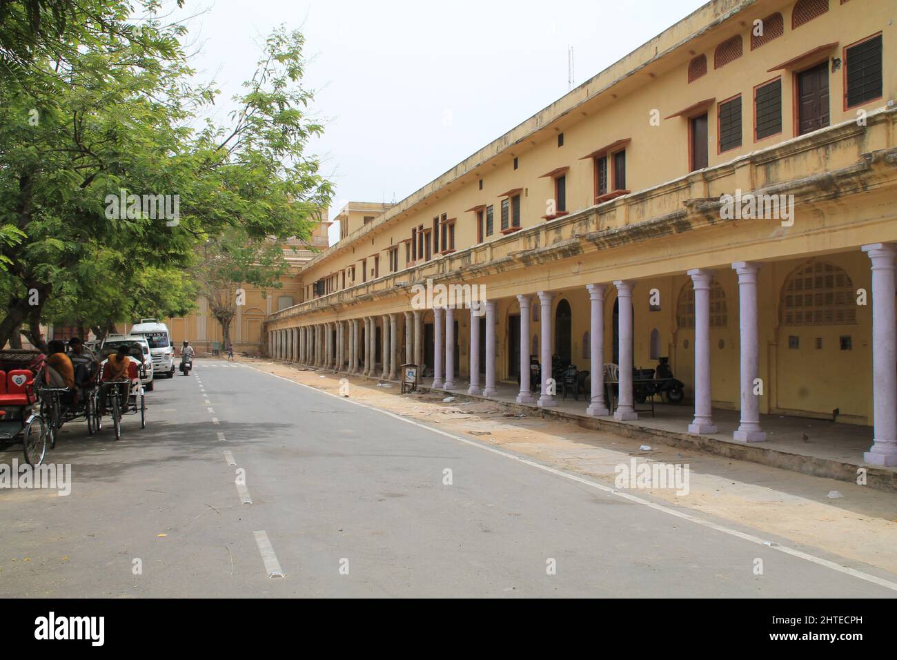View of an empty street in Jaipur, India Stock Photo - Alamy