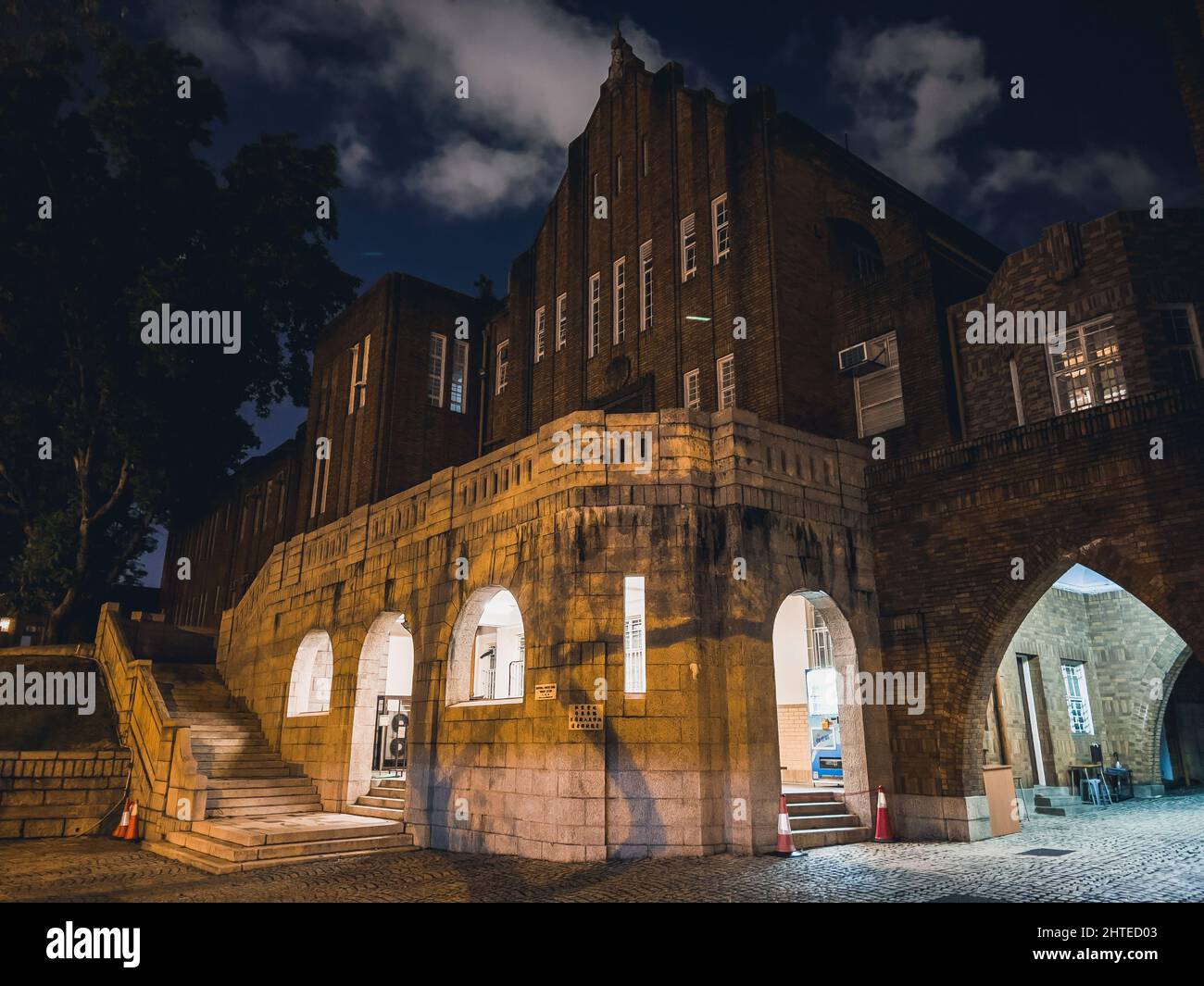 Maryknoll Convent School in Kowloon, Hong Kong at night Stock Photo - Alamy