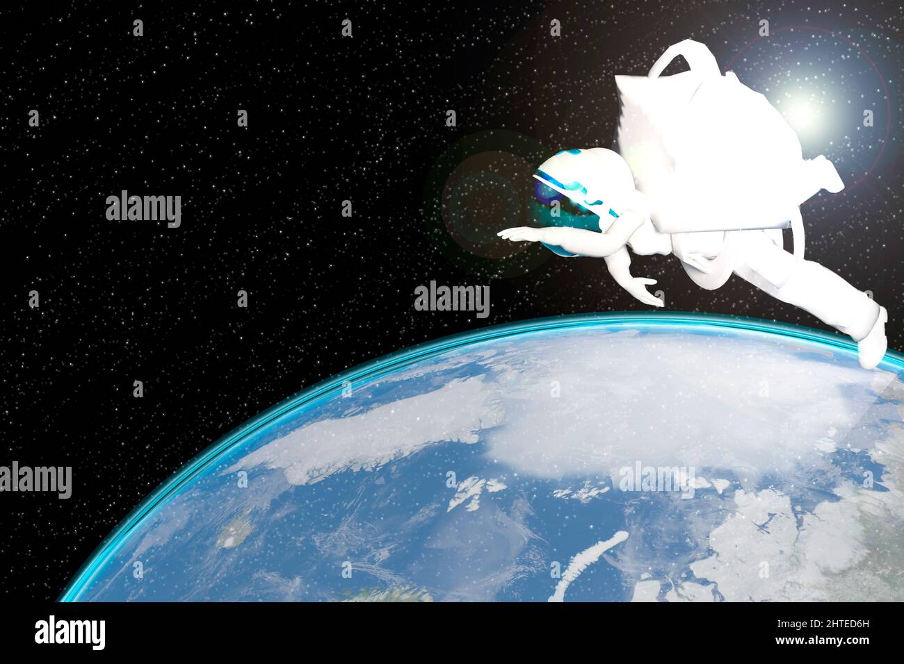 hyper realistic three-dimensional creativity Exploration of the galaxy ...