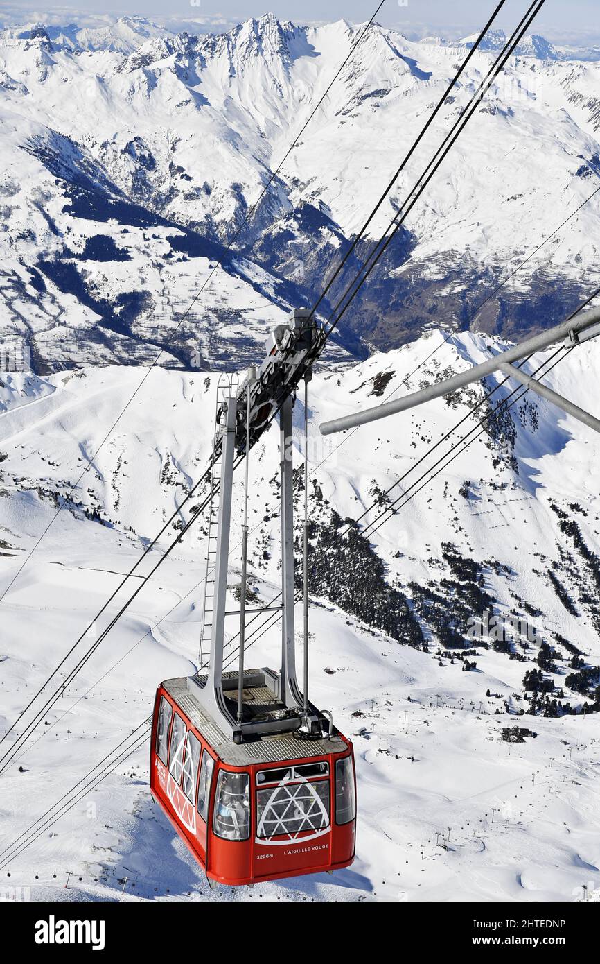L'Aiguille Rouge - Les Arcs - Savoie - France Stock Photo - Alamy