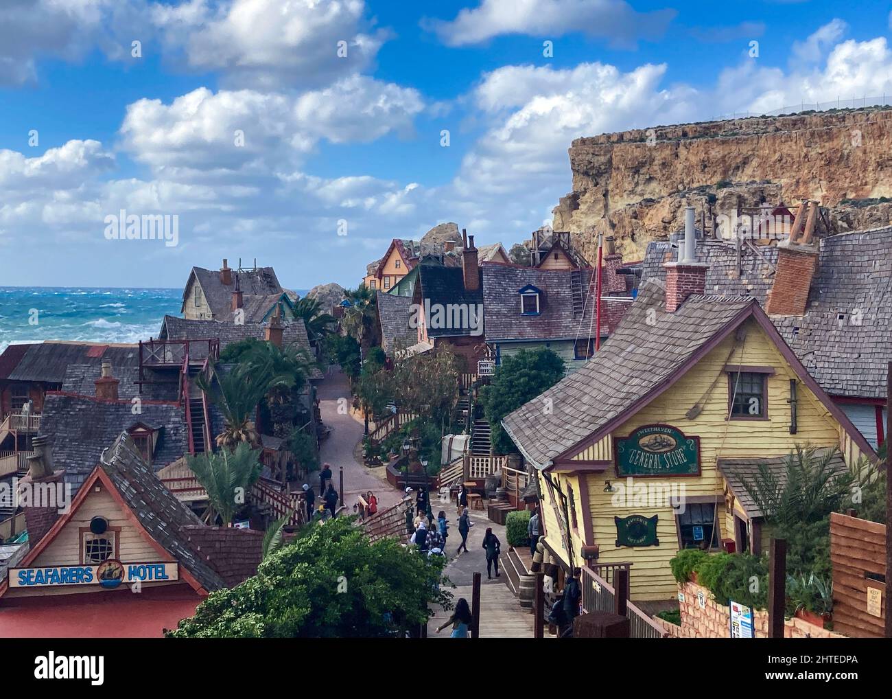 Popeye Village: 20-10-2021: Colorful Popeye Village view. Popeye ...