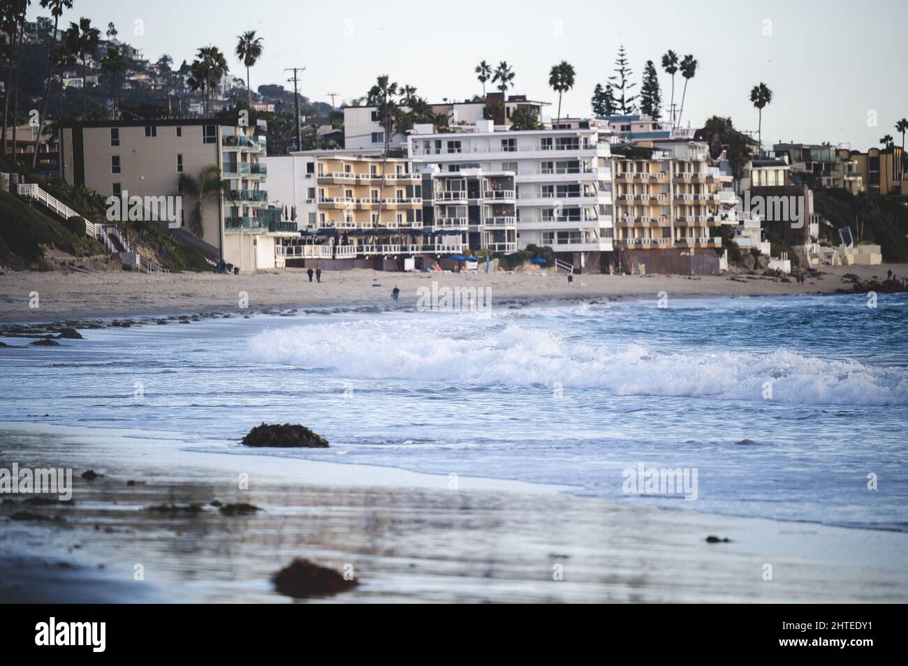 A landscape view of Laguna Beach and neighboring buildings. California ...