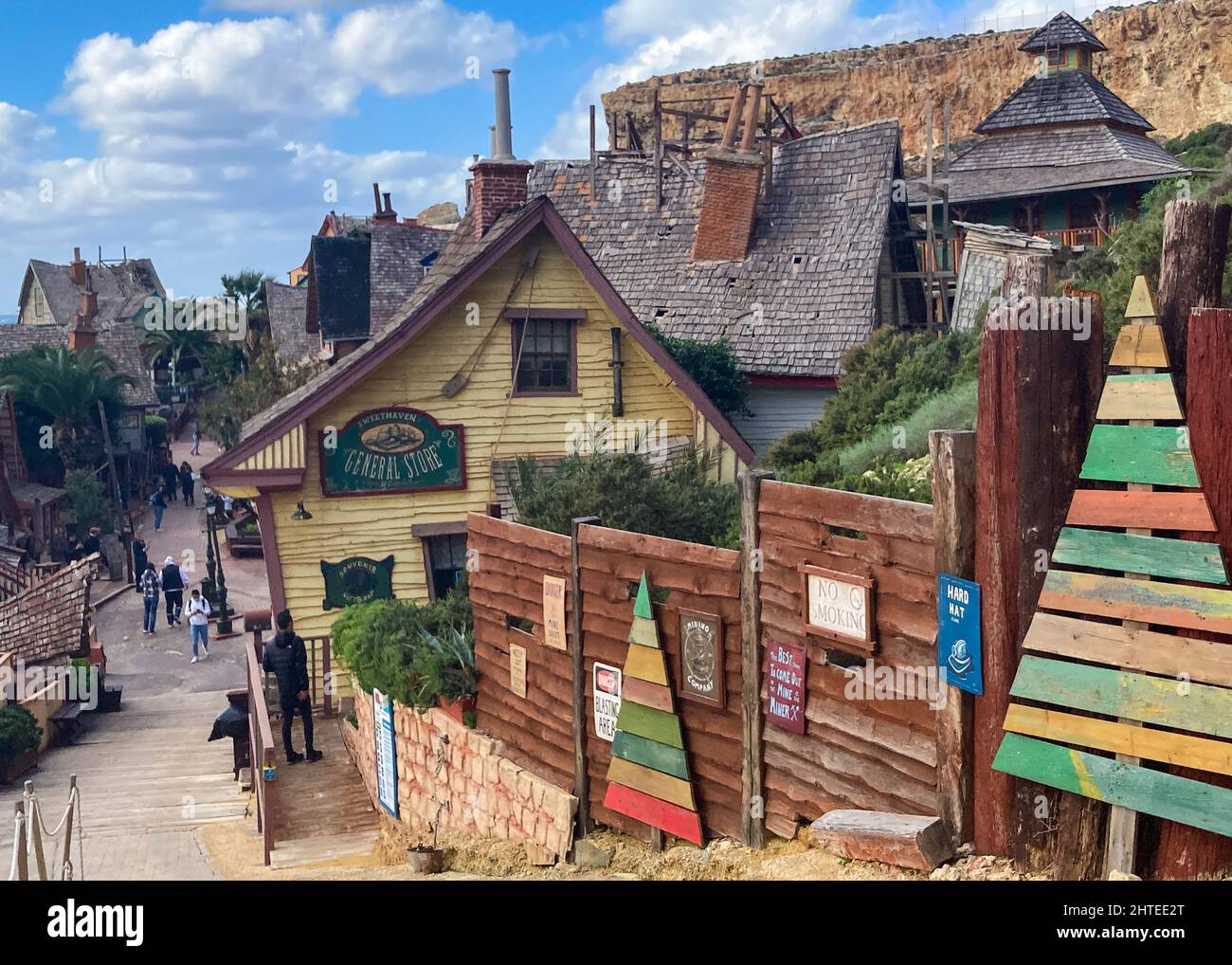 Popeye Village: 20-10-2021: Colorful Popeye Village view. Popeye ...