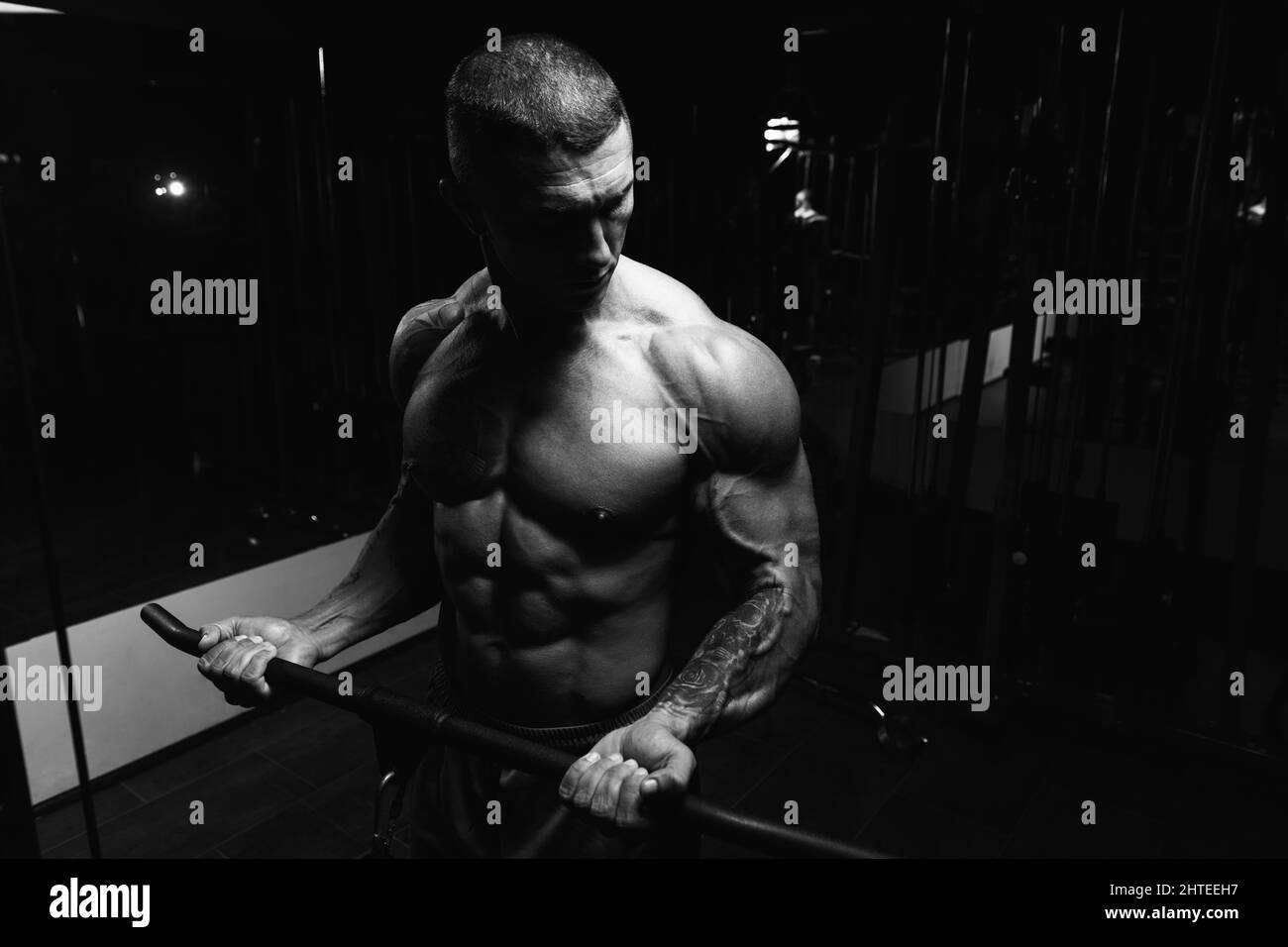 Black and white men exercising hi-res stock photography and images - Alamy