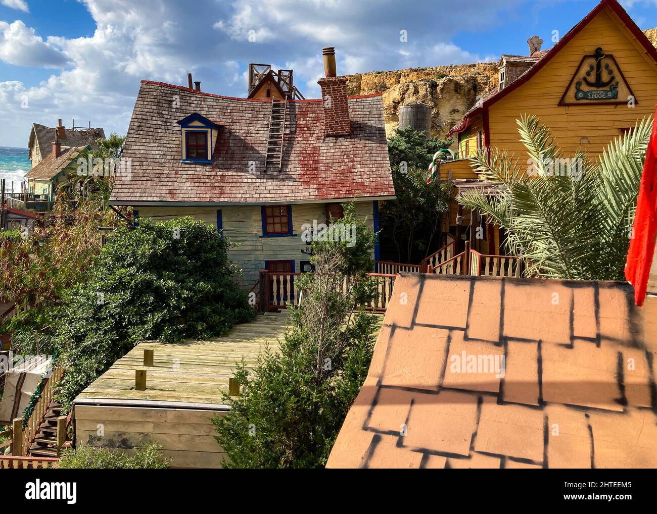 Popeye Village: 20-10-2021: Colorful Popeye Village view. Popeye ...