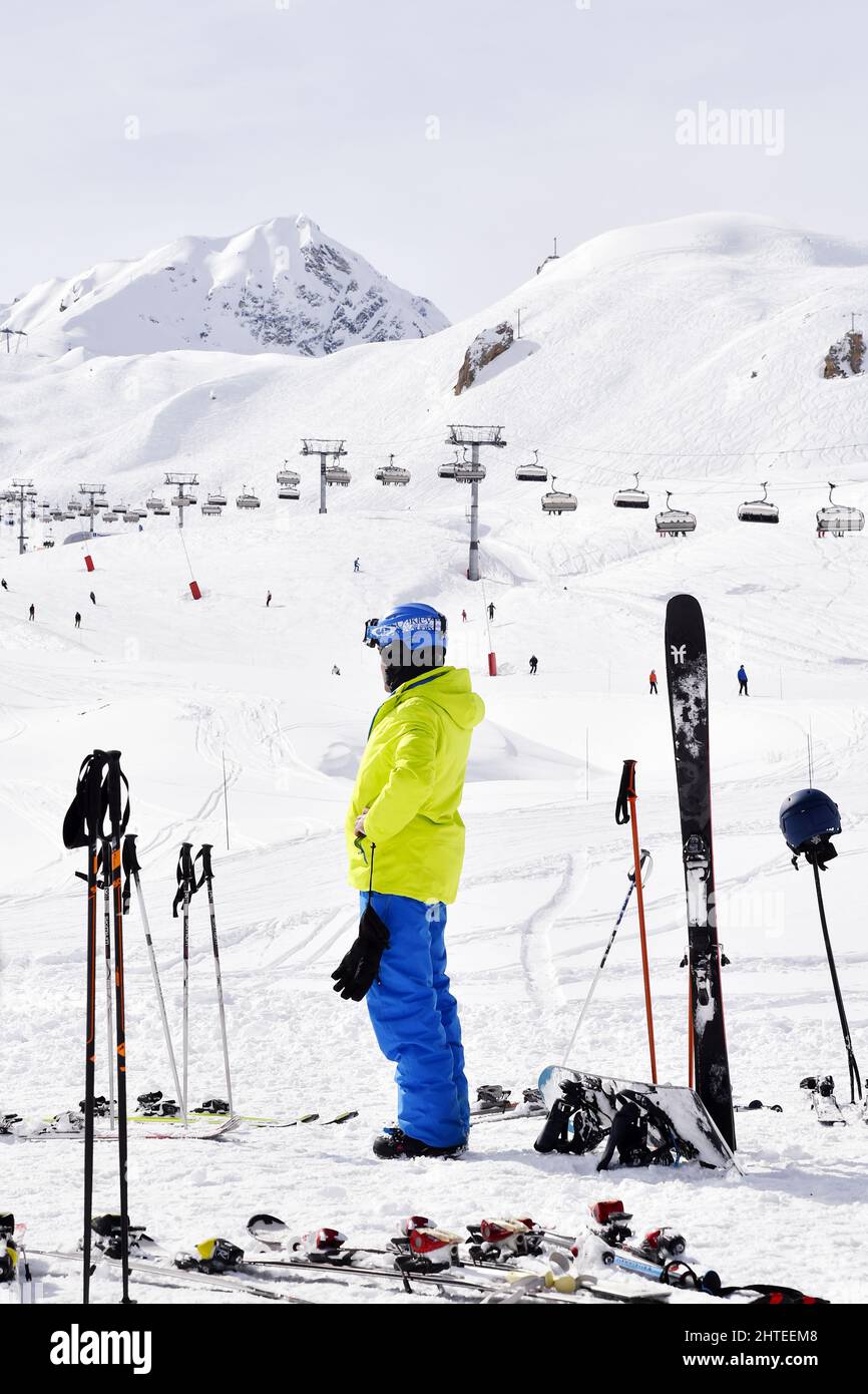 Les Arcs - Savoie - France Stock Photo - Alamy