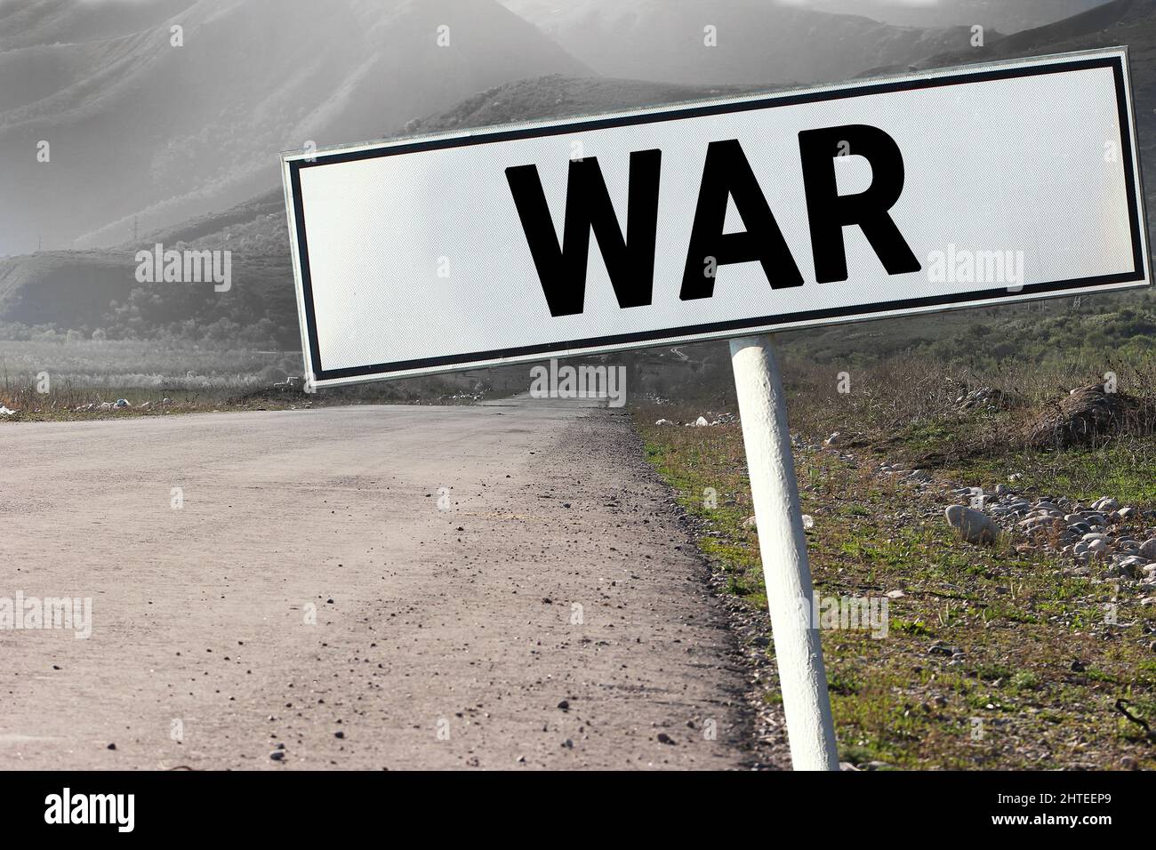 Military road sign hi-res stock photography and images - Alamy