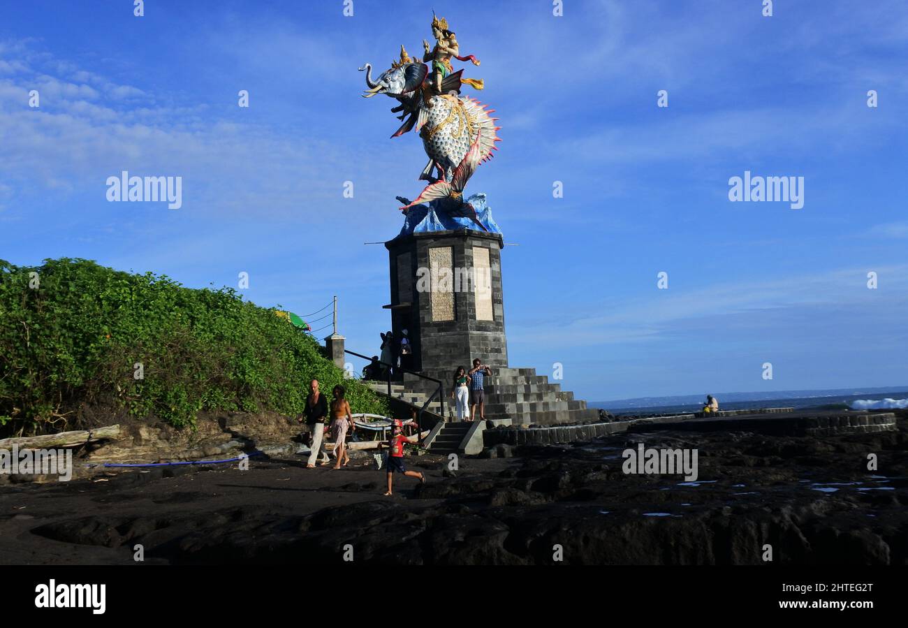 Gajah Mina Statue on Pererenan Beach in Indonesia Stock Photo - Alamy