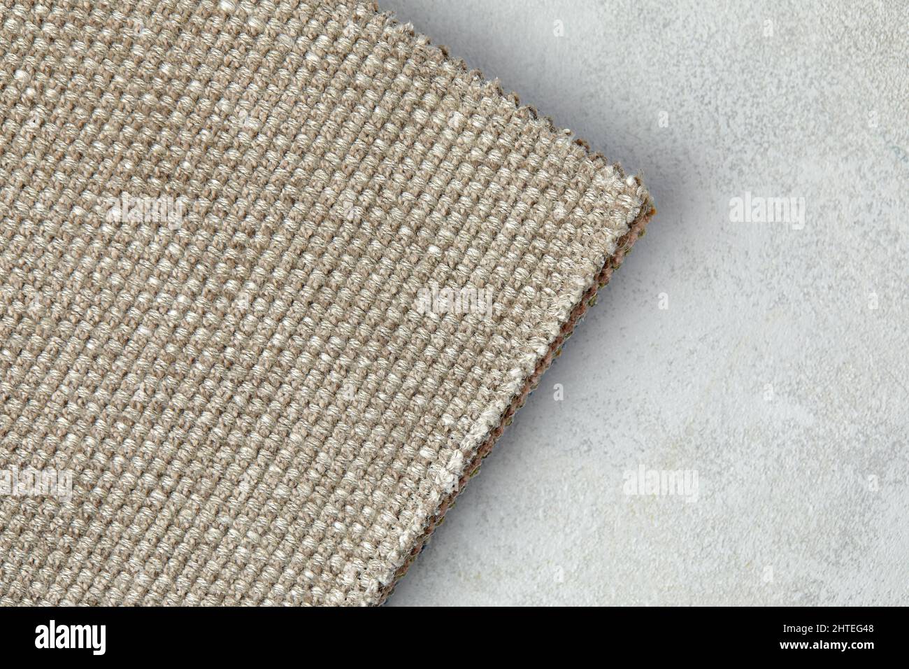 Fabric texture background wallpaper, beige natural shade Stock Photo ...