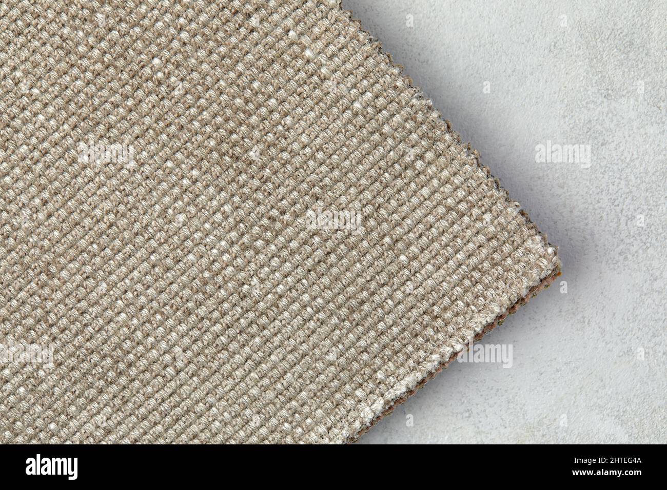 Fabric texture background wallpaper, beige natural shade Stock Photo ...