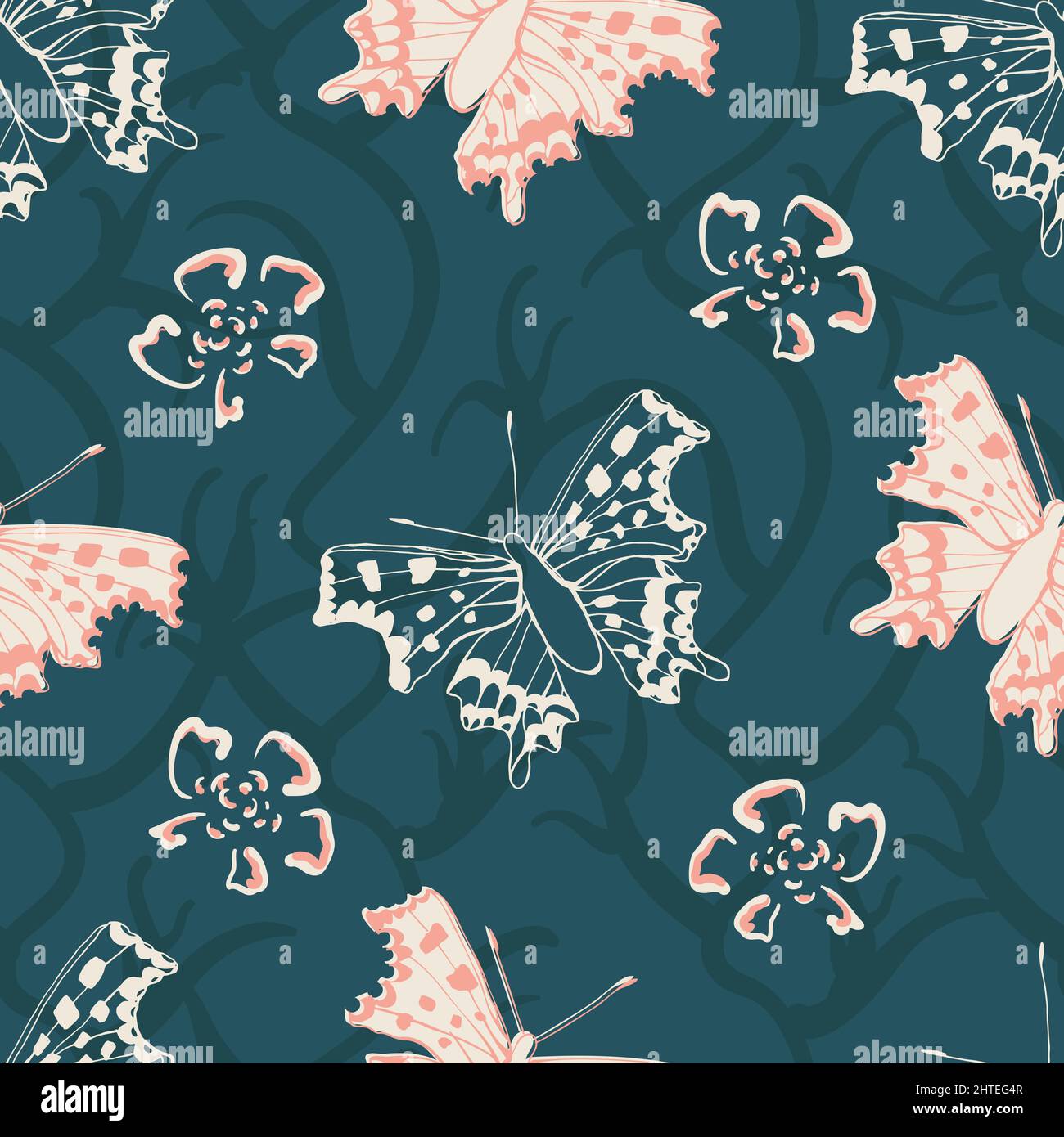 Comma butterfly uk Stock Vector Images - Alamy