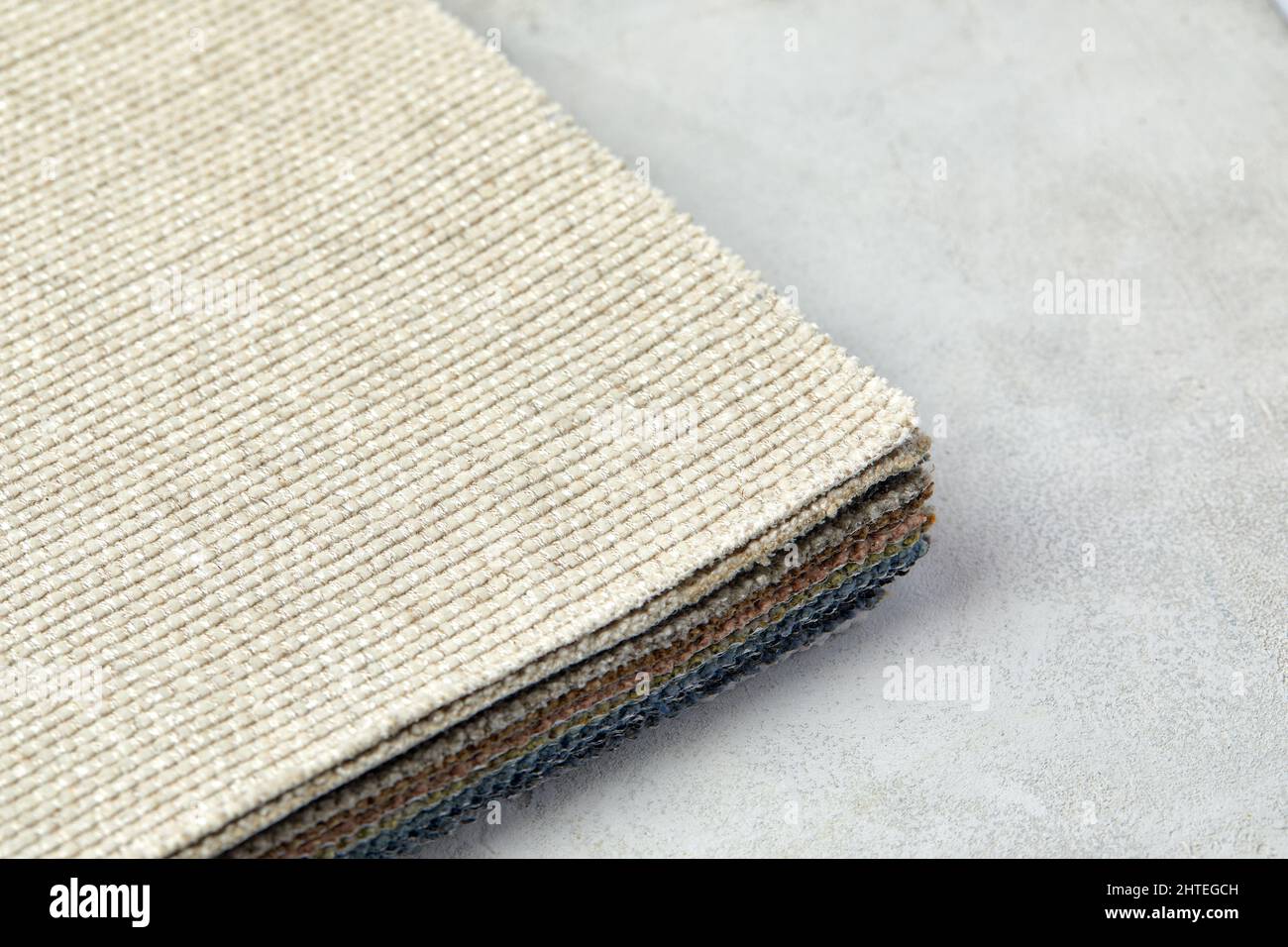 Fabric texture background wallpaper, beige natural shade Stock Photo ...