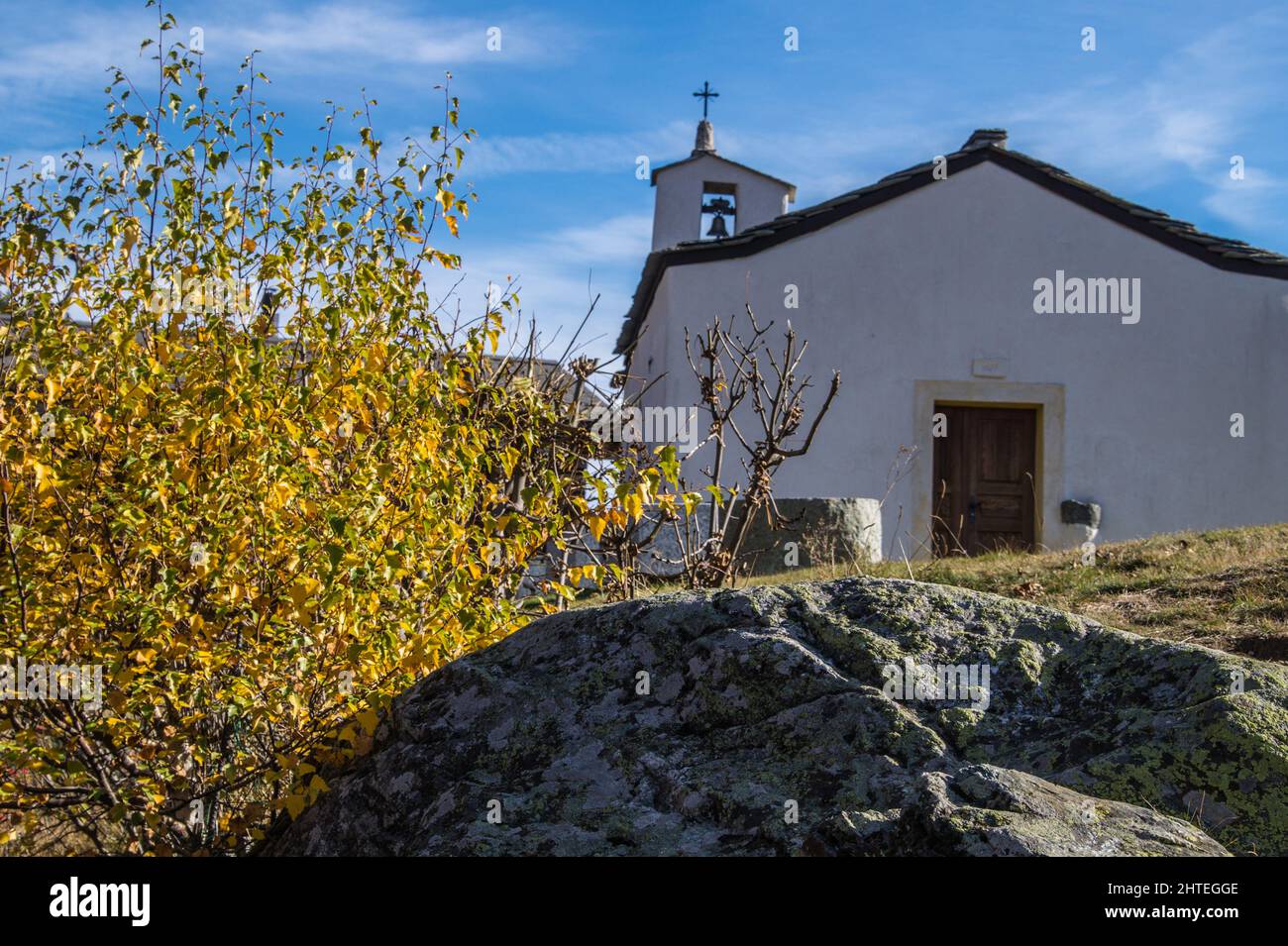 Gorgeous view of a church in nature in Switzerland Stock Photo - Alamy