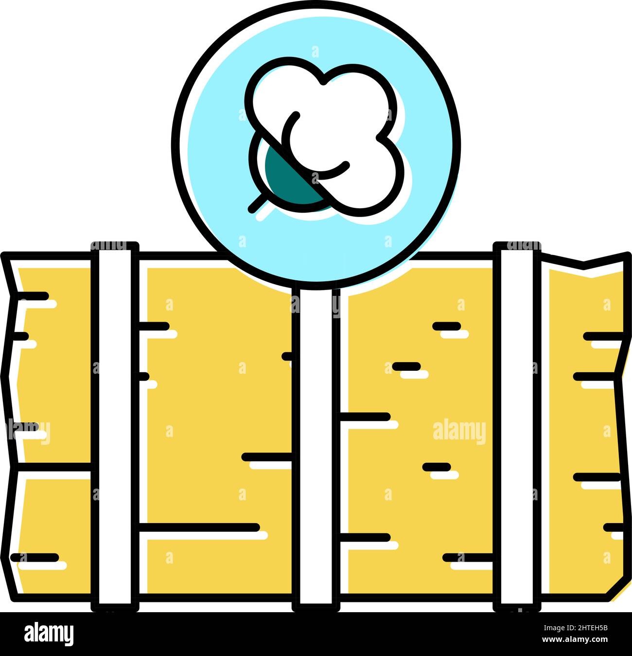 wool stack textile color icon vector illustration Stock Vector Image ...