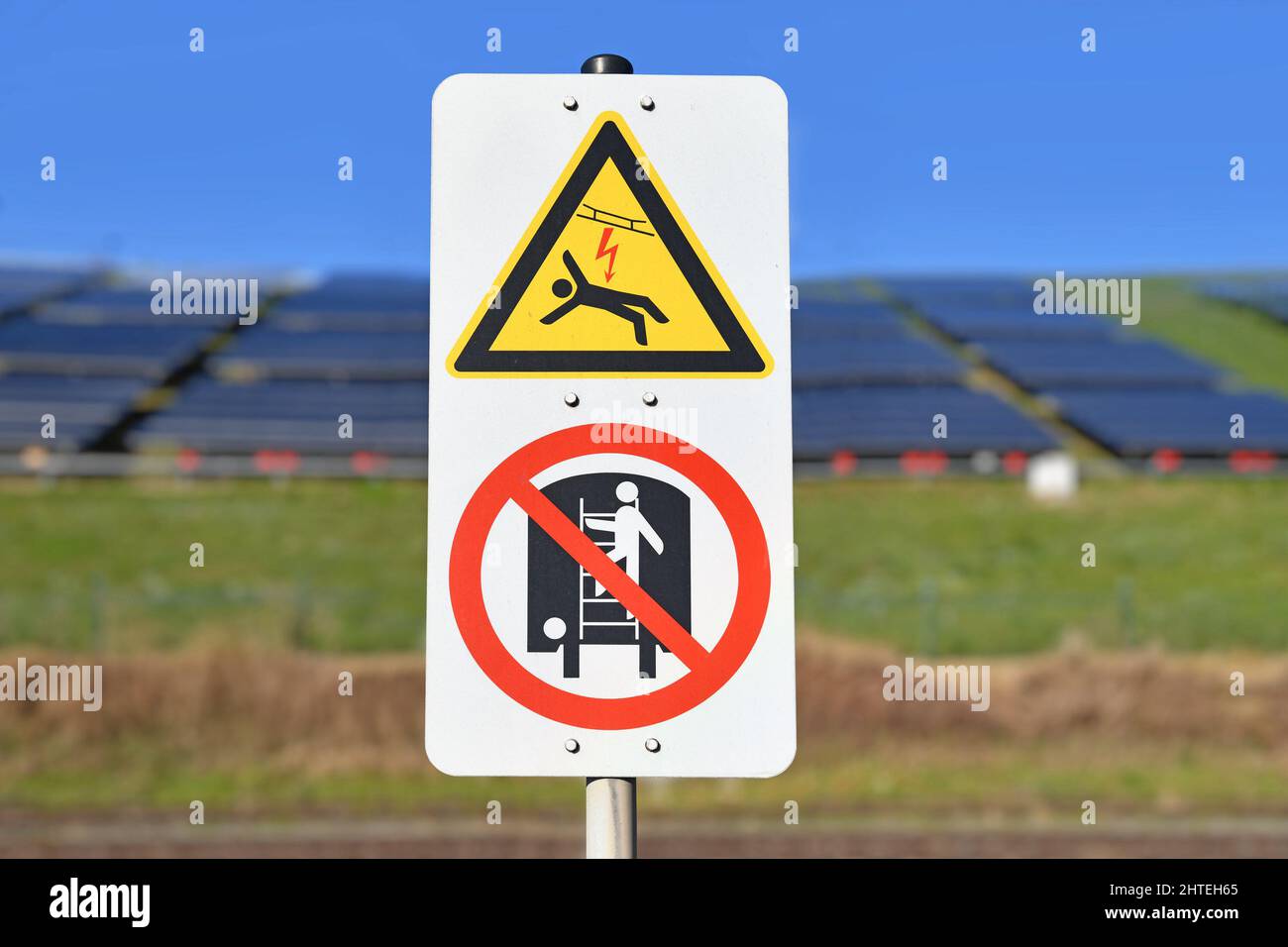 High voltage in overhead electric power lines and climbing on train ...