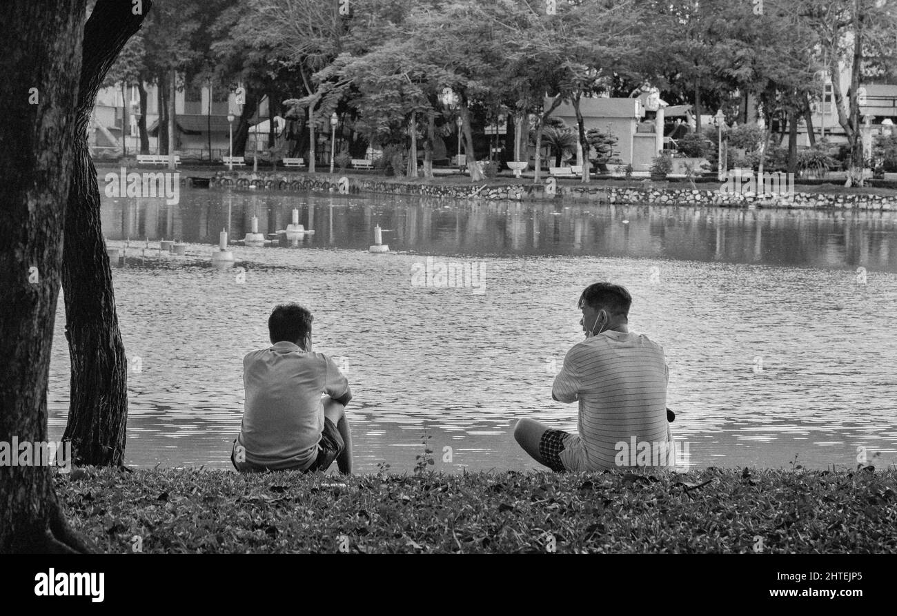 Nearby lake Black and White Stock Photos & Images - Alamy