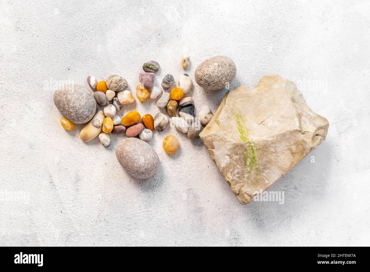 Set of natural mineral stones. Rocks background Stock Photo - Alamy