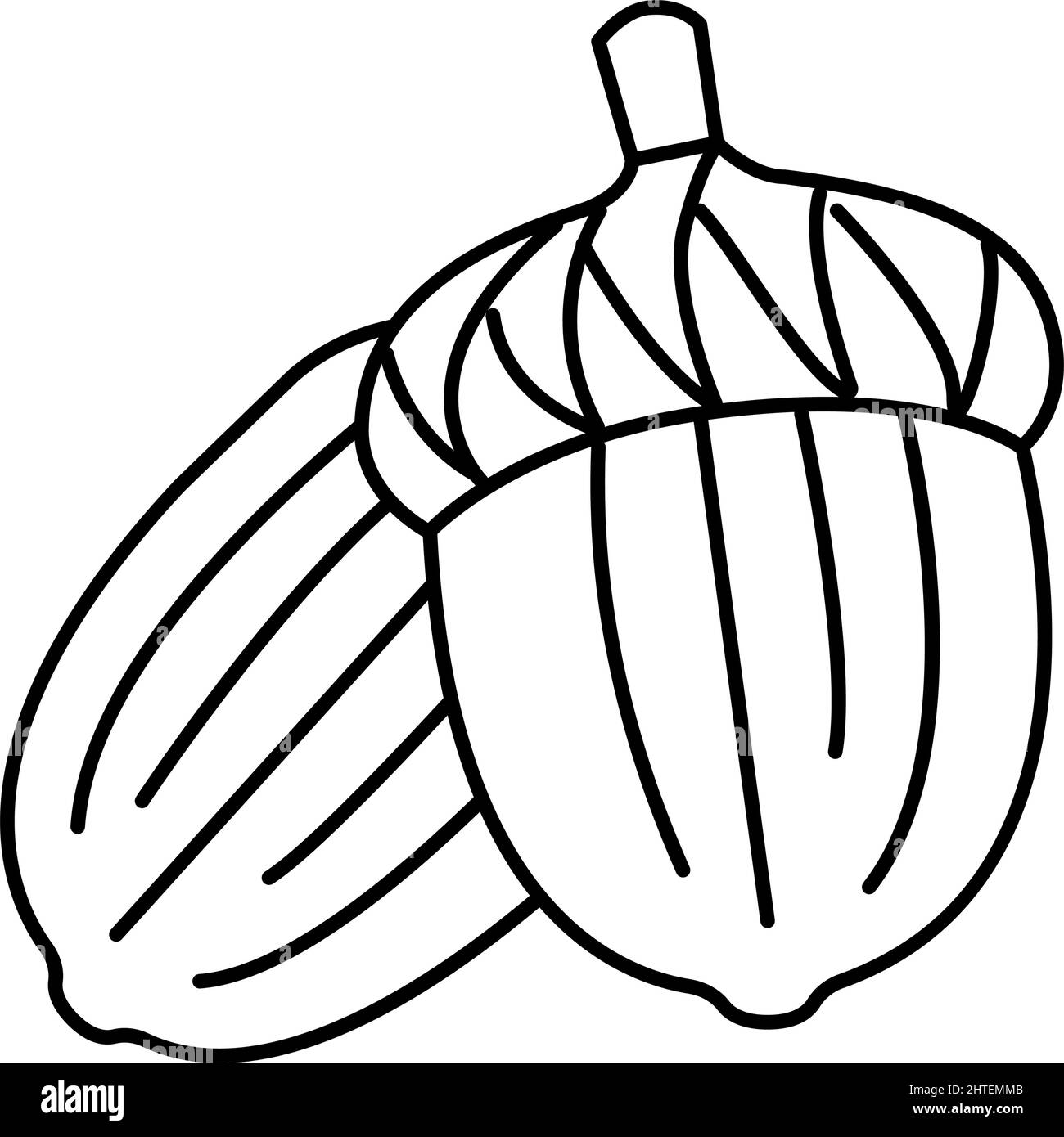 acorn nut line icon vector illustration Stock Vector Image & Art - Alamy