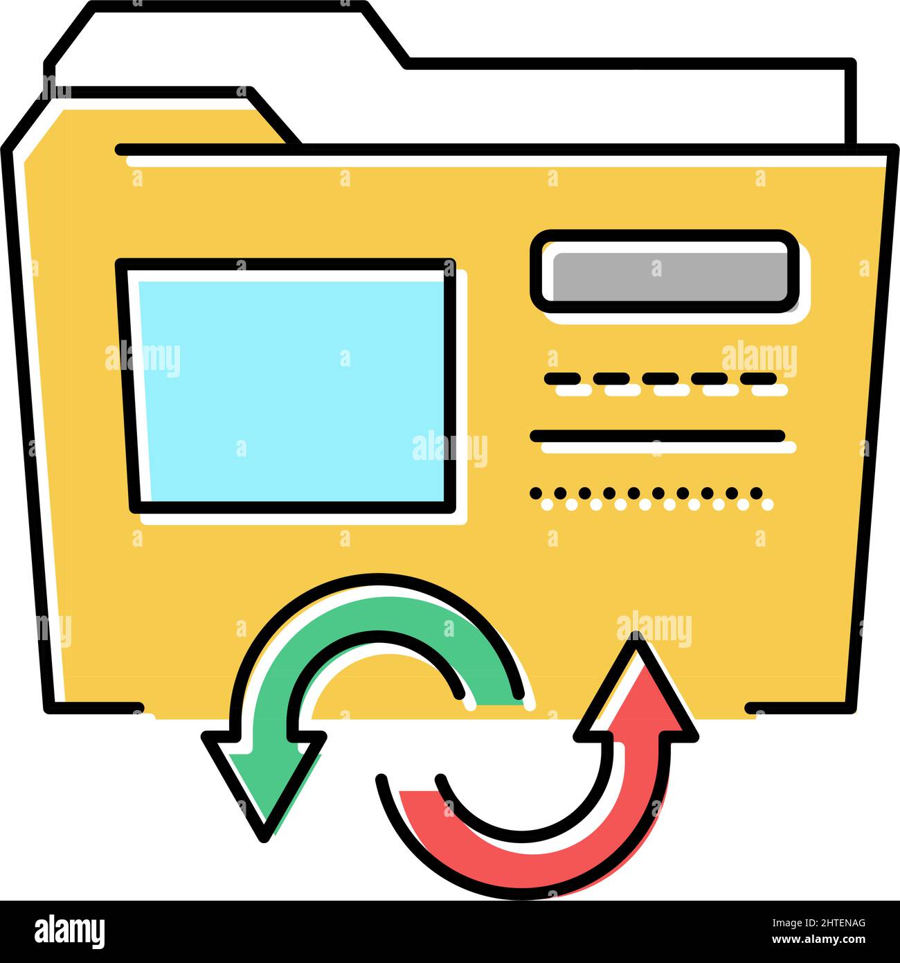 files converter color icon vector illustration Stock Vector Image & Art ...