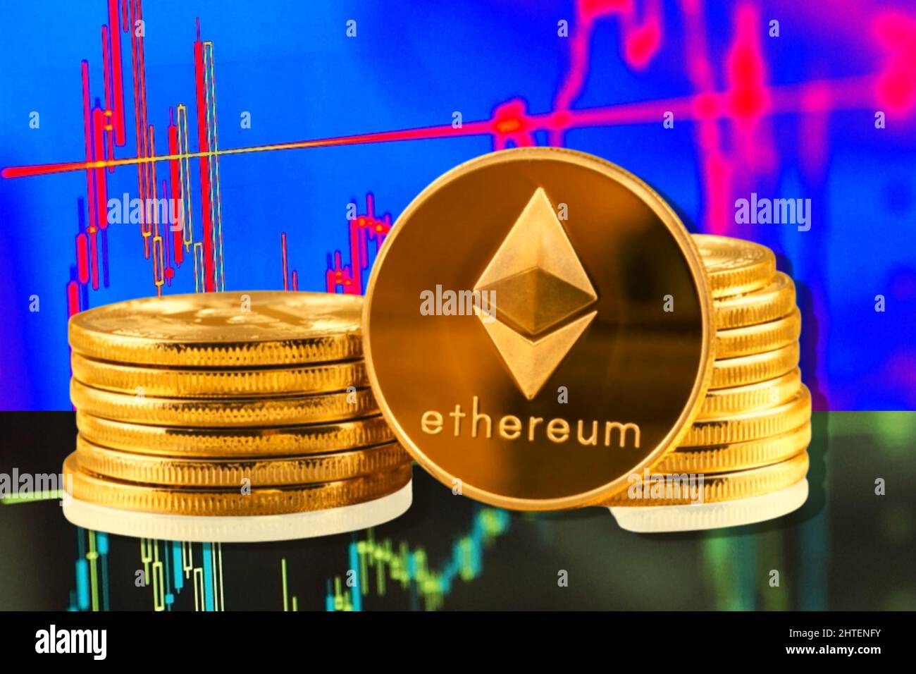 Cryptocurrency illustration hi-res stock photography and images - Alamy