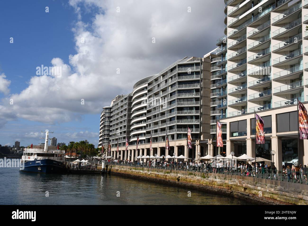 Modern buildings and the Circular Quay Station in Sydney, Australia ...