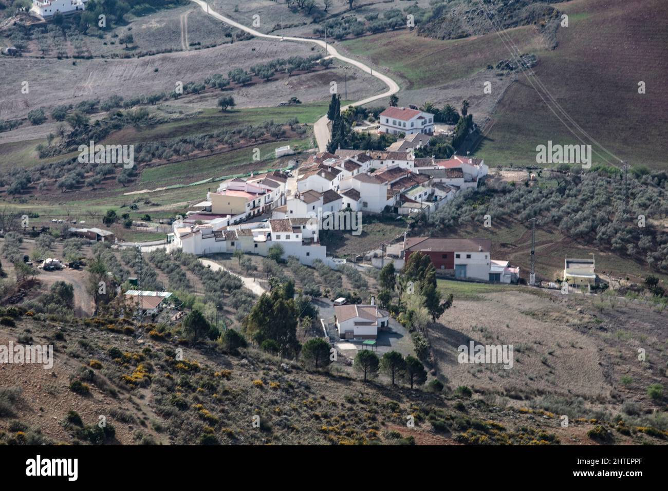 The limestone cliffs near Ventas de Zafarraya are popular with walkers ...