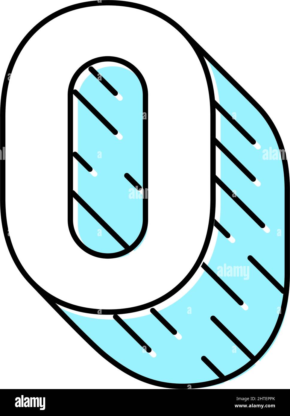 null number color icon vector illustration Stock Vector Image & Art - Alamy