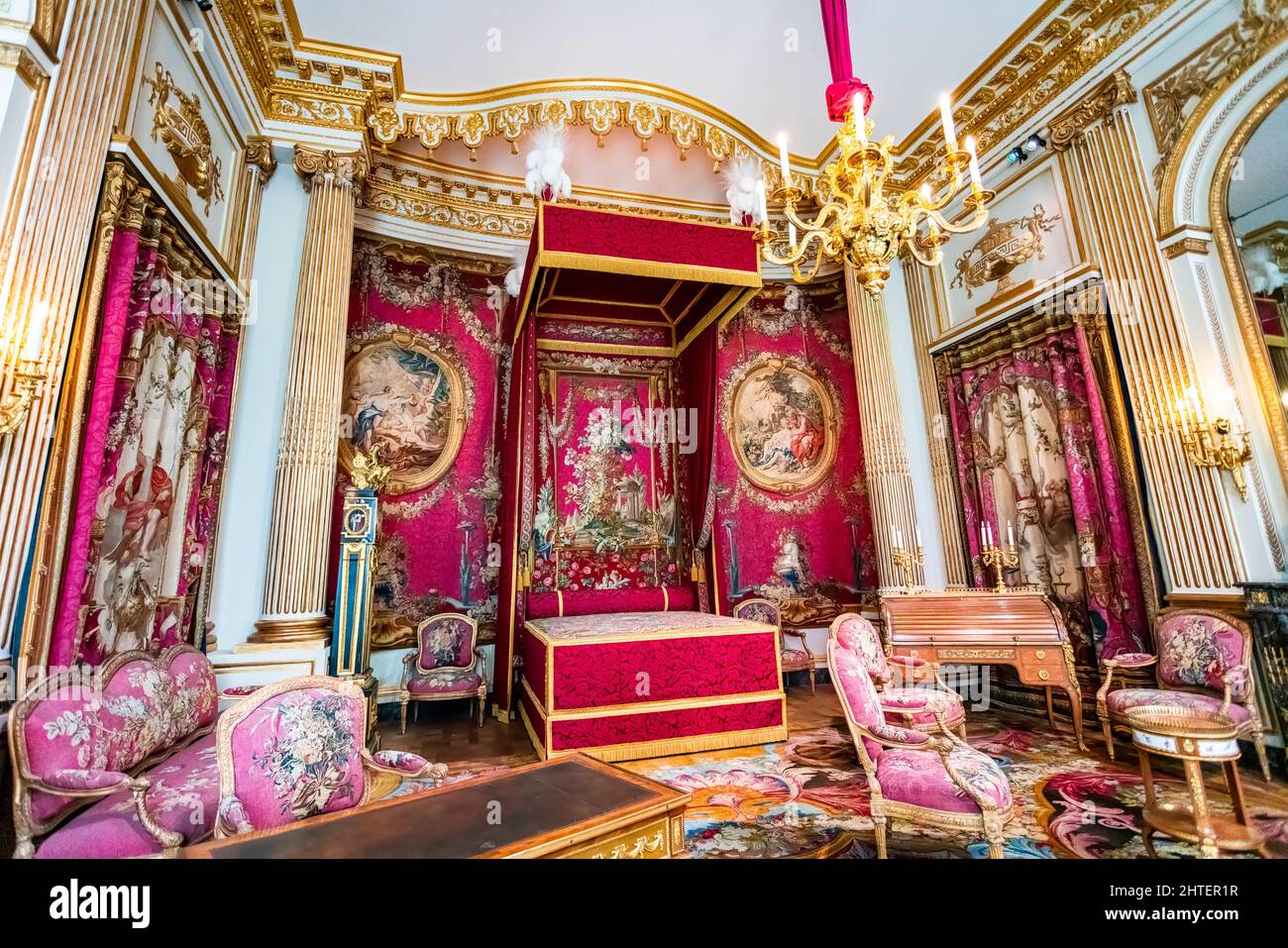 PARIS, FRANCE - February 15, 2018: Apartments of Napoleon III. The ...