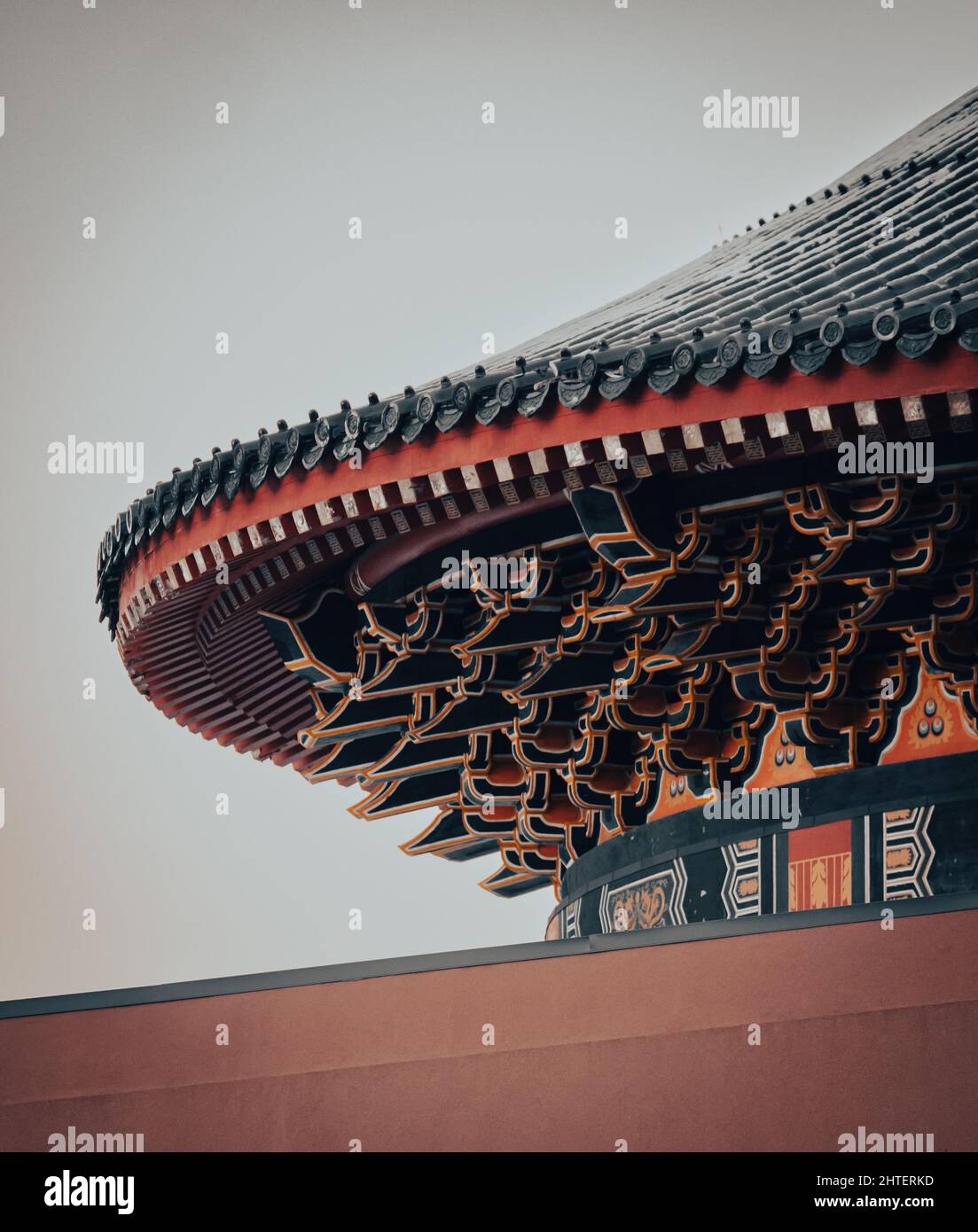 Chinese architecture in Chinatown downtown Calgary, Alberta, Canada ...
