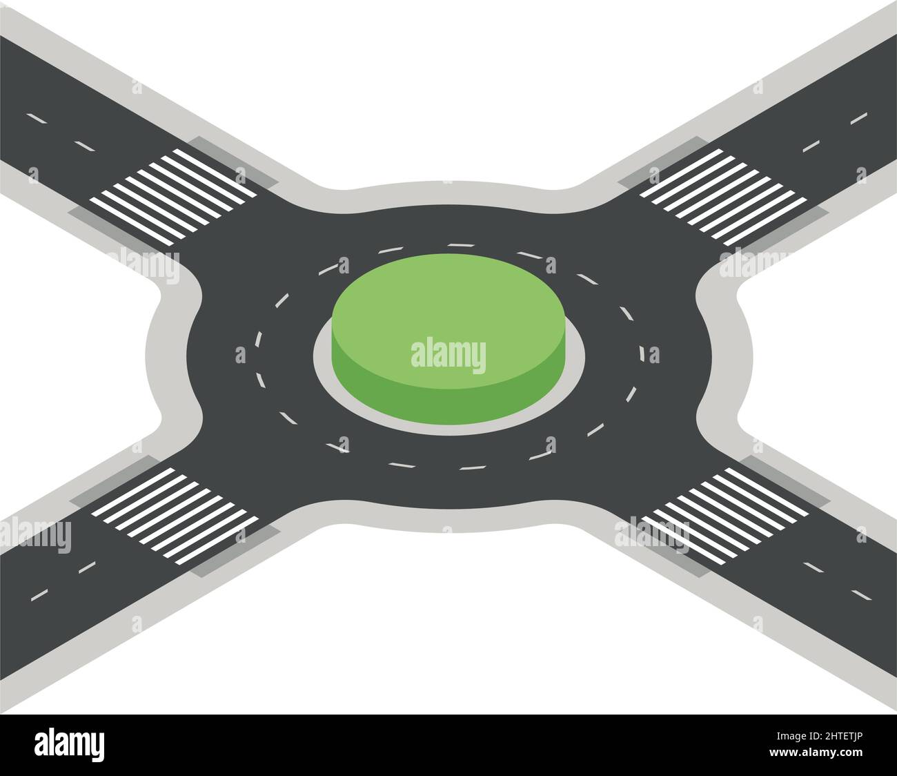 isometric roundabout road style icon Stock Vector Image & Art - Alamy