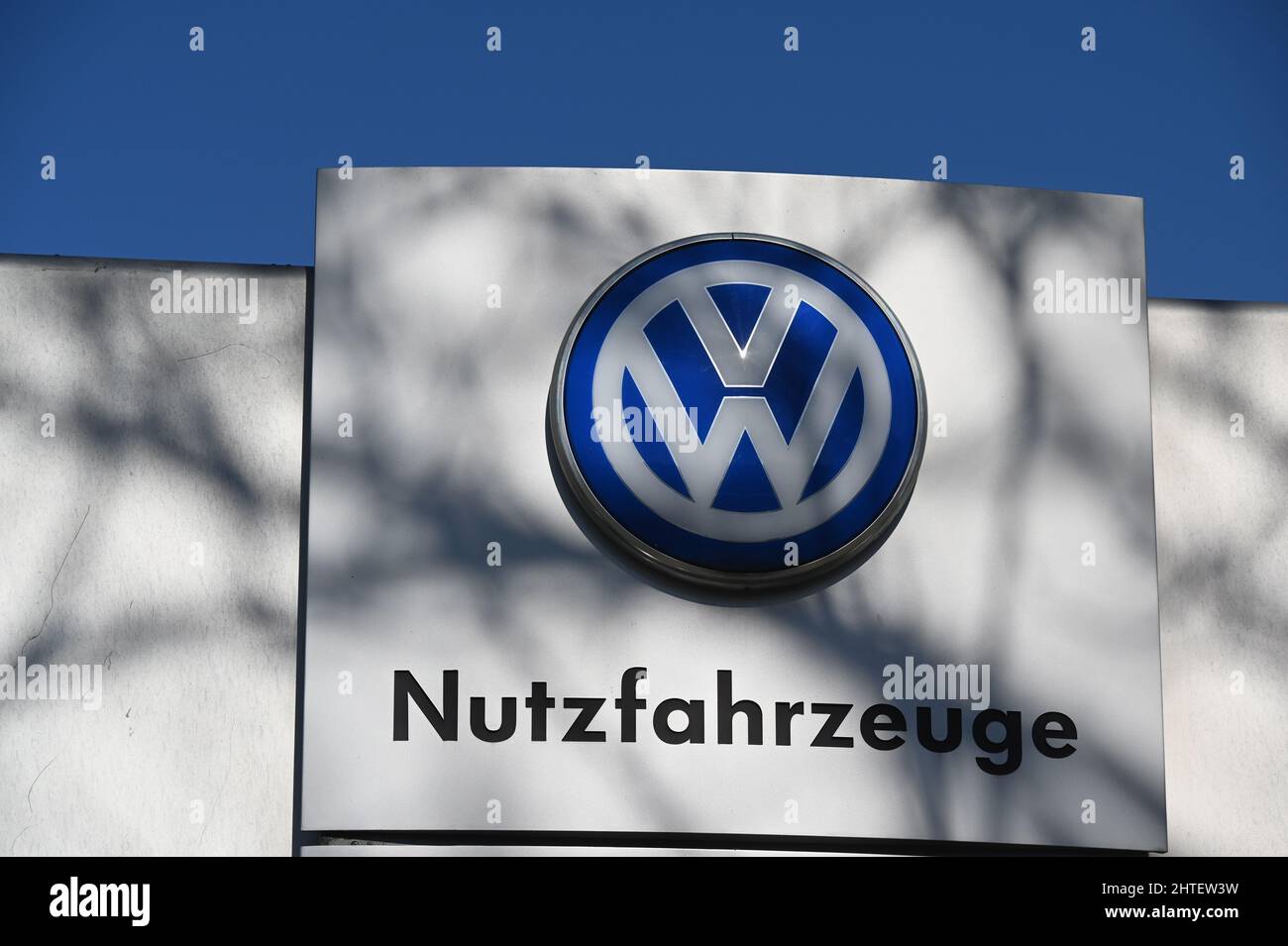 Cologne, Germany. 27th Feb, 2022. Logo, lettering of the German car ...