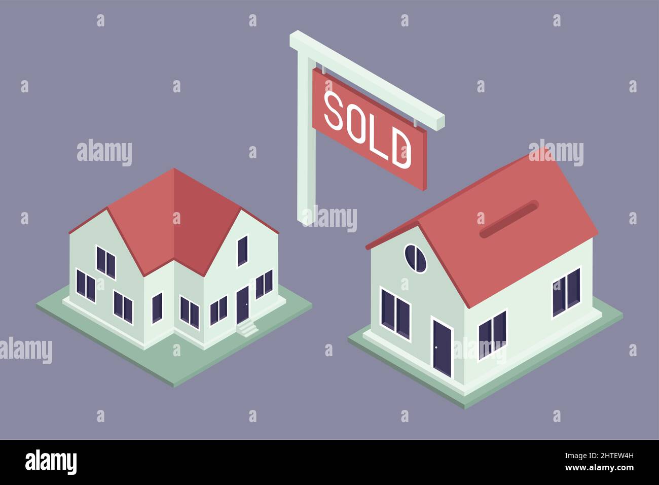 Three facades Stock Vector Images - Alamy