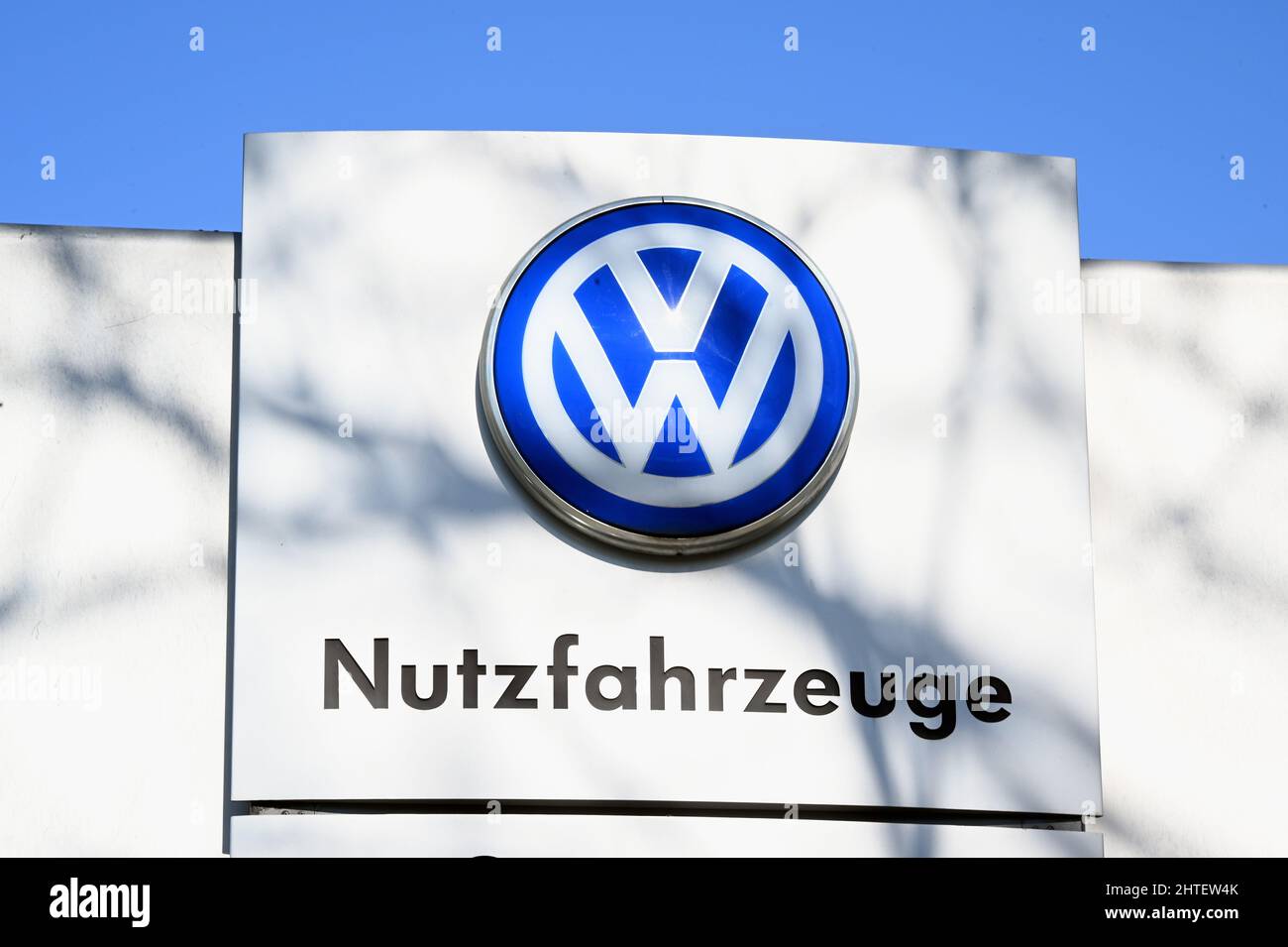 Cologne, Germany. 27th Feb, 2022. Logo, lettering of the German car ...