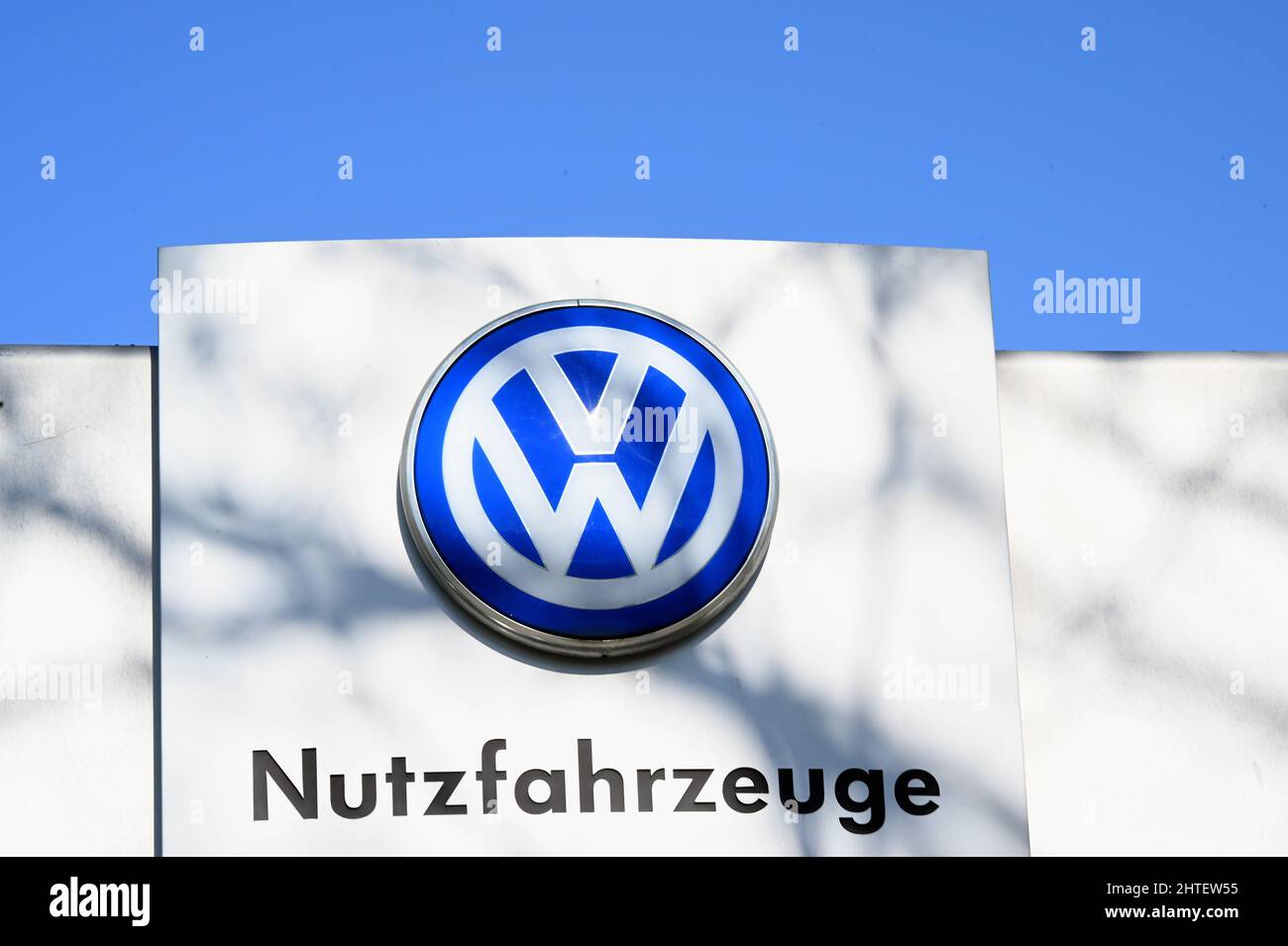 Cologne, Germany. 27th Feb, 2022. Logo, lettering of the German car ...