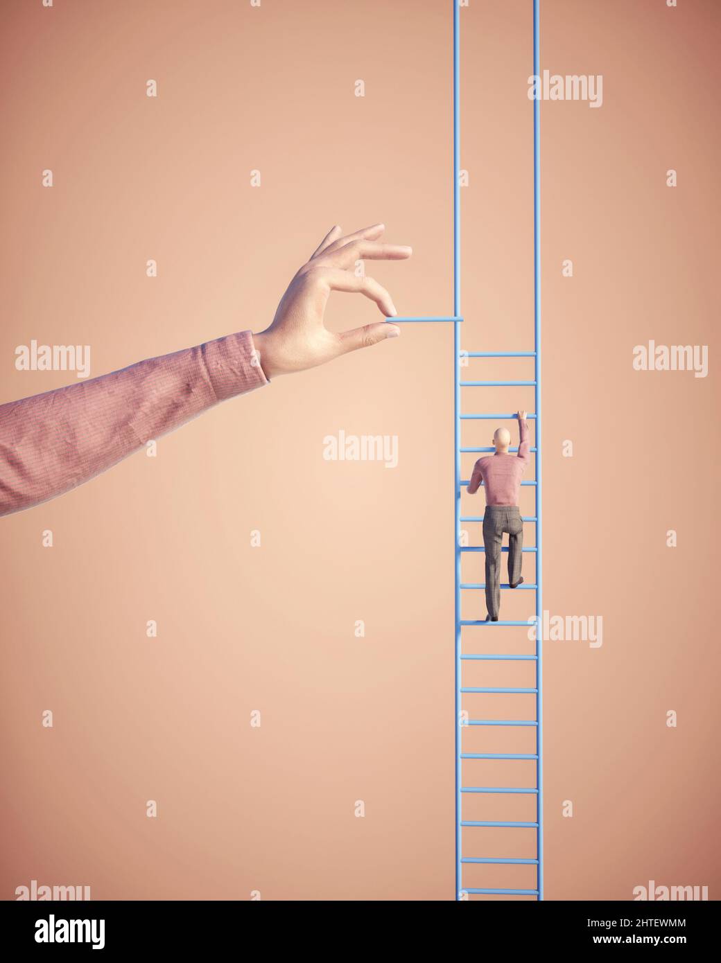 3d man helping hi-res stock photography and images - Alamy