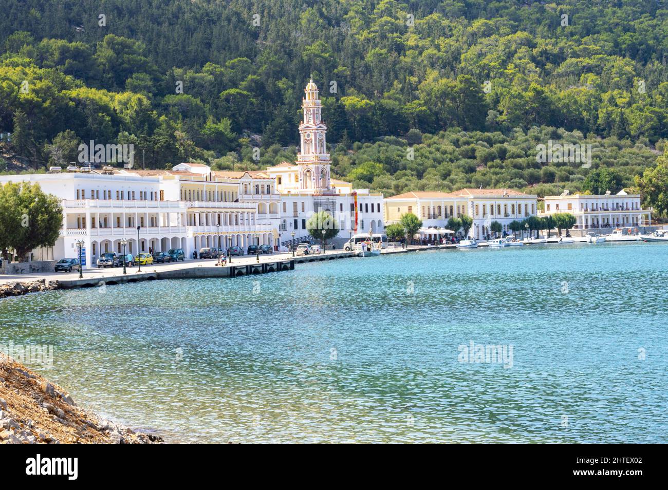 View of Sacred Monastery of Saint Archangel Michael the Panormitis ...
