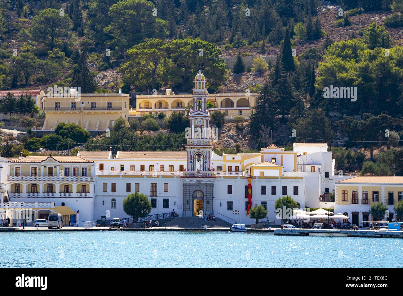 View of Sacred Monastery of Saint Archangel Michael the Panormitis ...