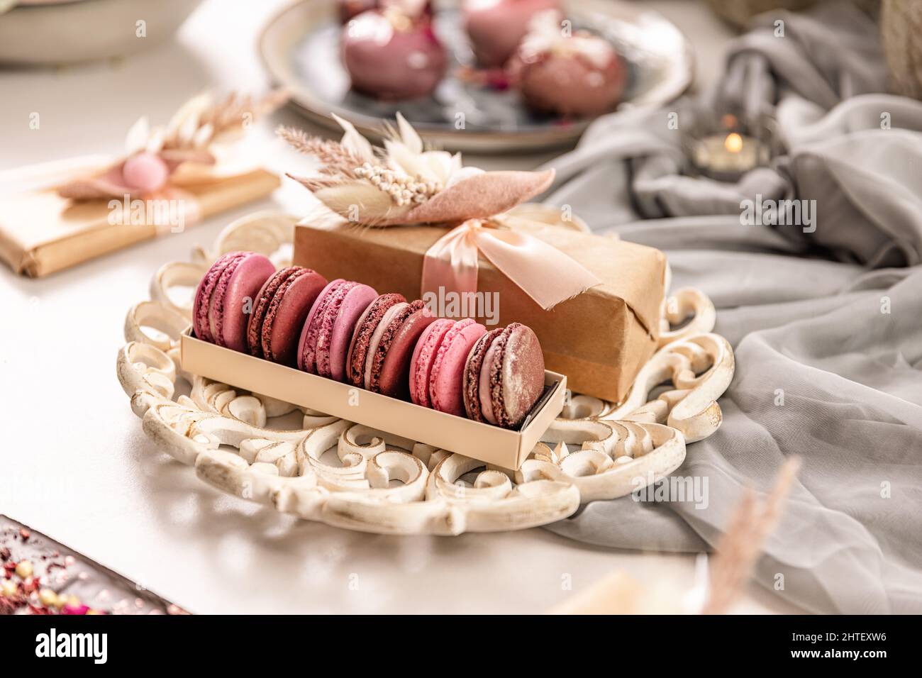 Tasty macarons hi-res stock photography and images - Alamy