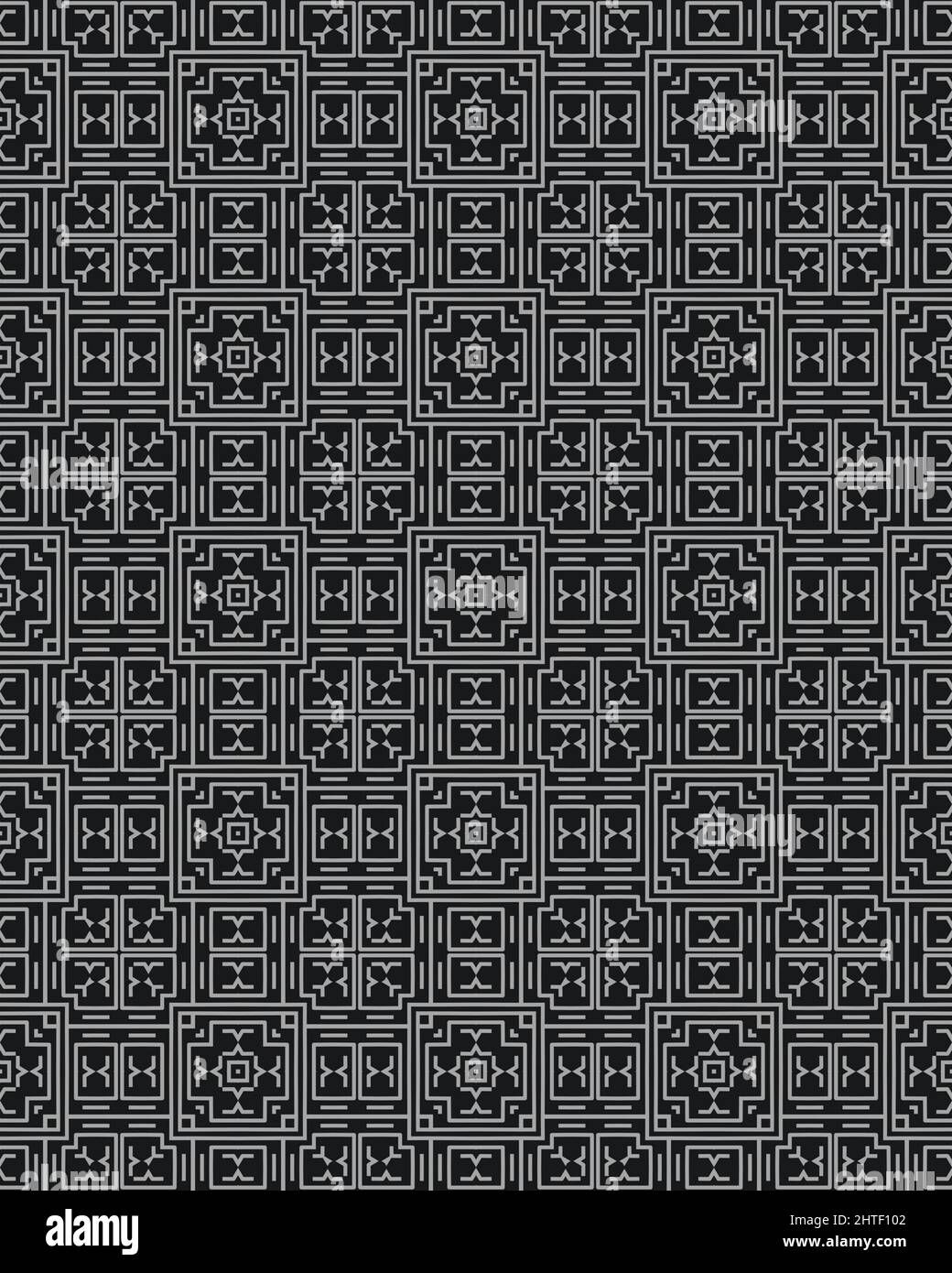 Black and white seamless tile pattern Stock Photo - Alamy