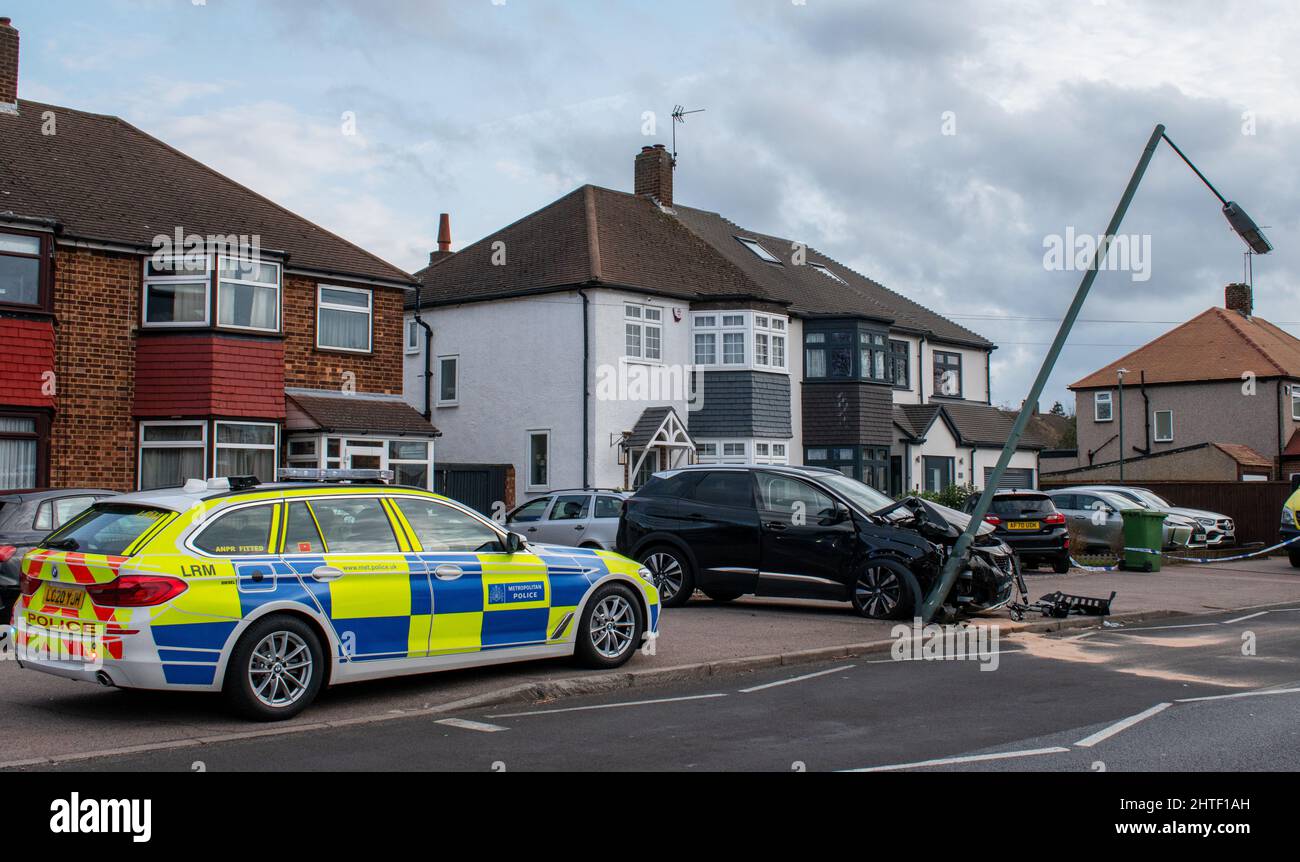 Road Traffic Accident, Sidcup, Kent, England Stock Photo - Alamy