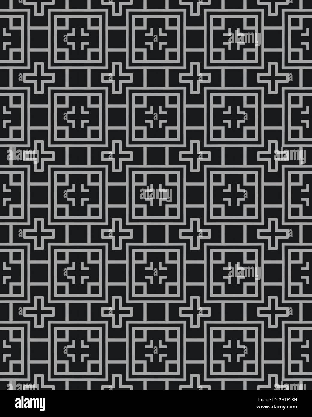 Black and white seamless tile pattern Stock Photo - Alamy