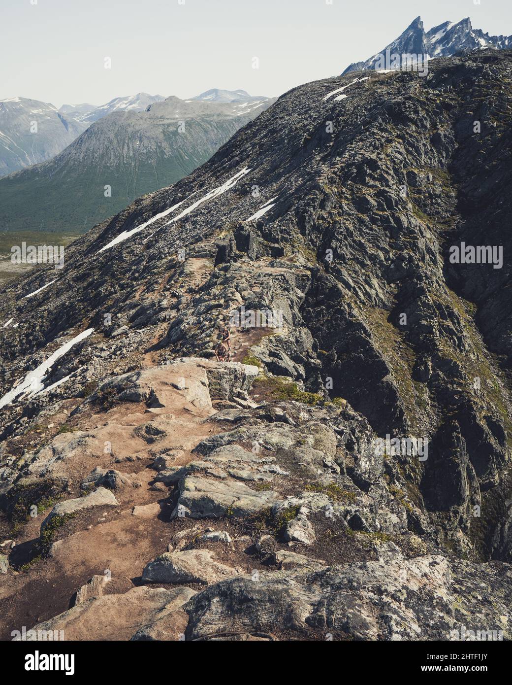 View of the Romsdalseggen ridge in Norway Stock Photo - Alamy