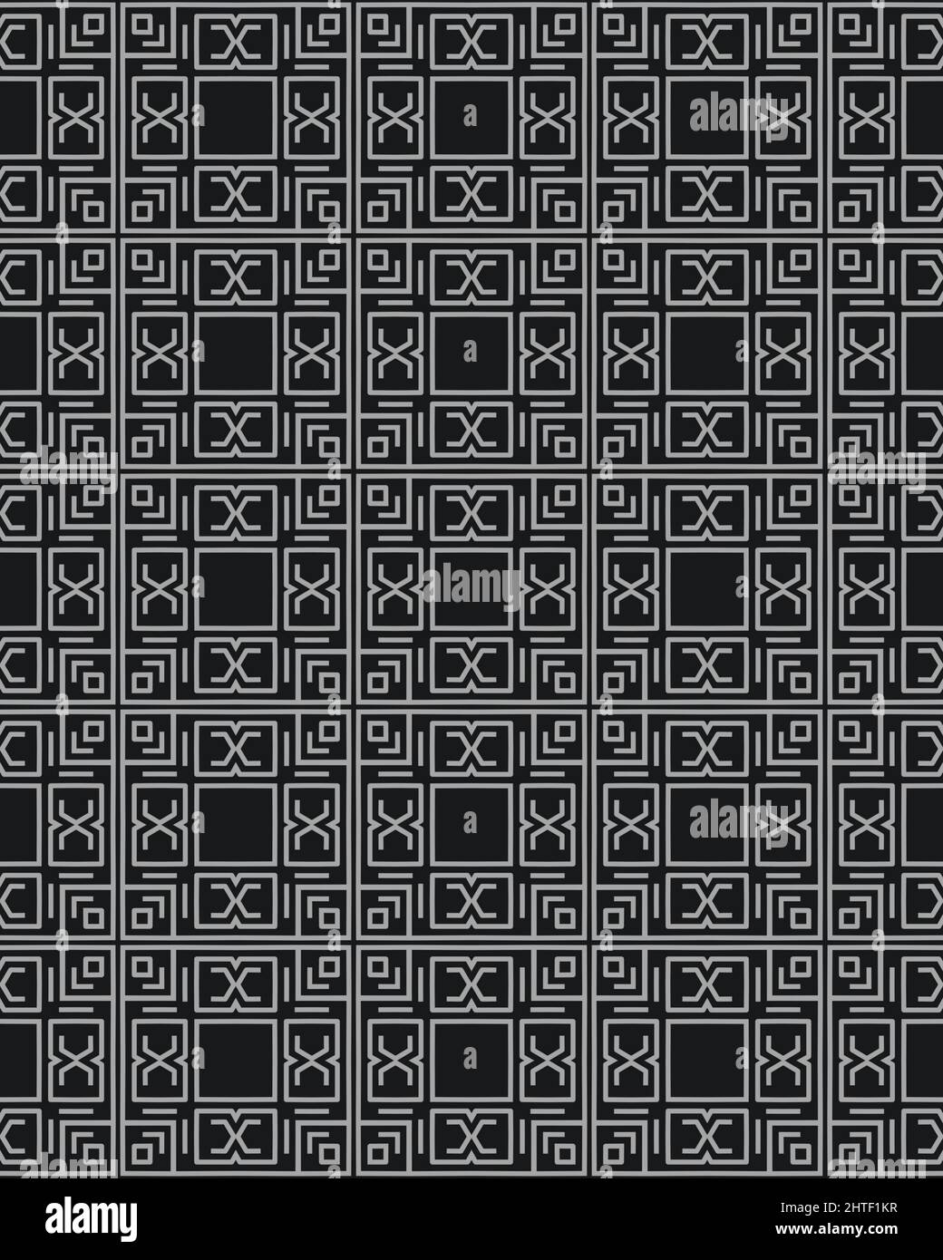 Black and white seamless tile pattern Stock Photo - Alamy