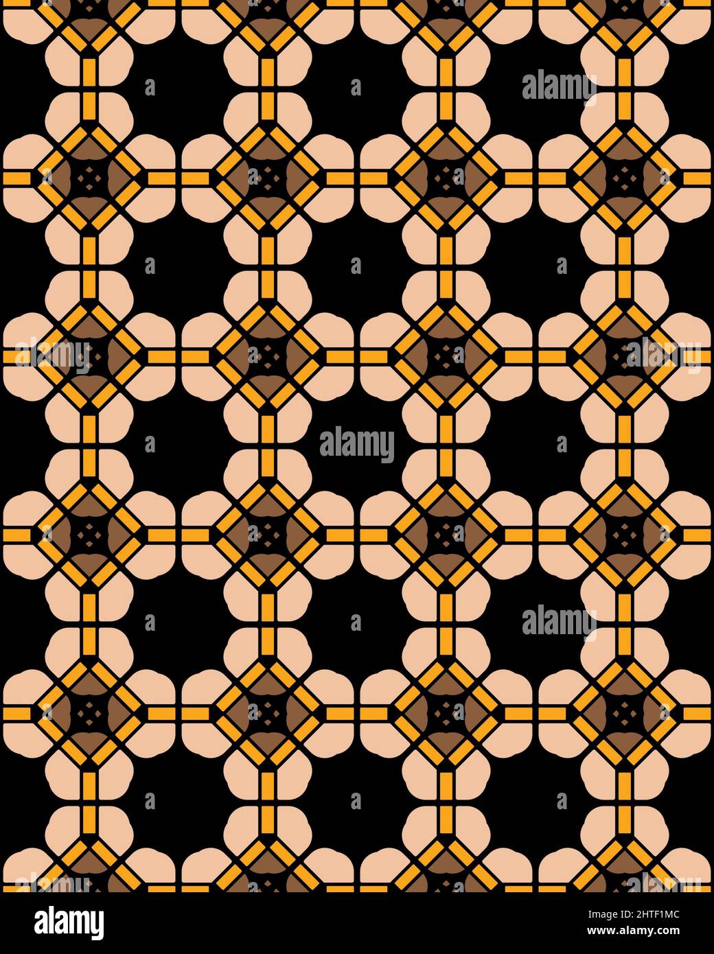 Illustration of a brown and black seamless tile pattern for wallpapers ...