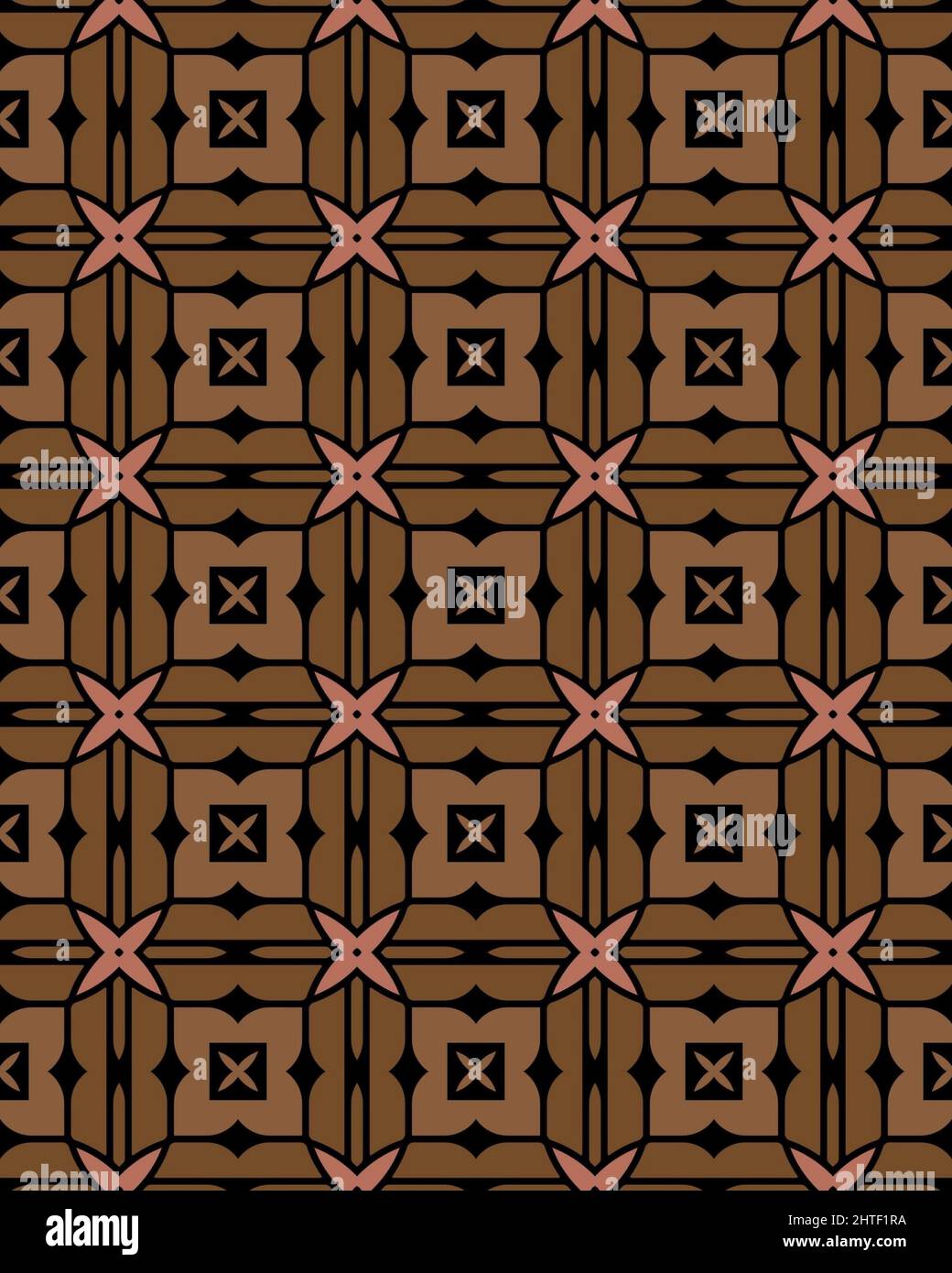 Illustration of a brown seamless tile pattern for wallpapers and ...