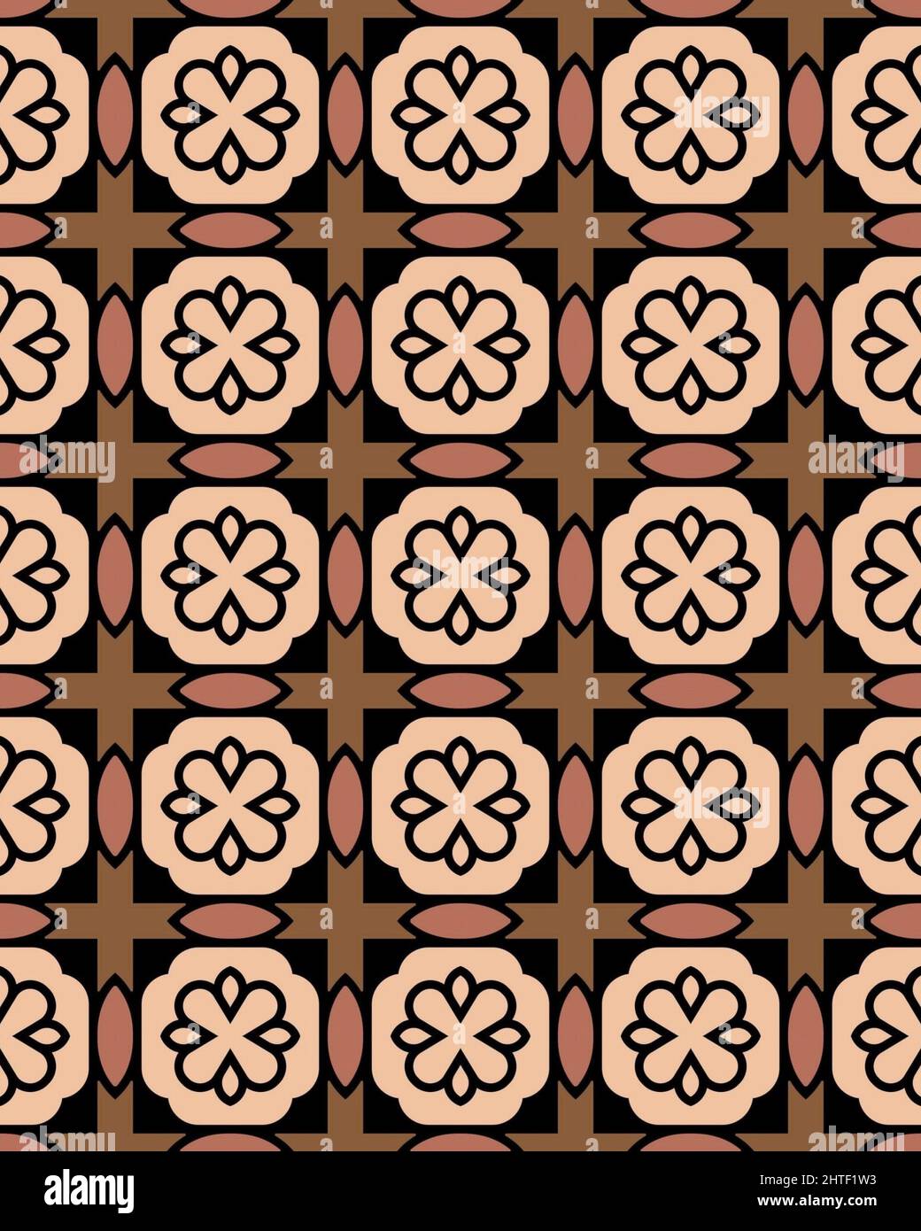 Brown abstract patterned seamless background with different shapes for wallpapers Stock Photo ...