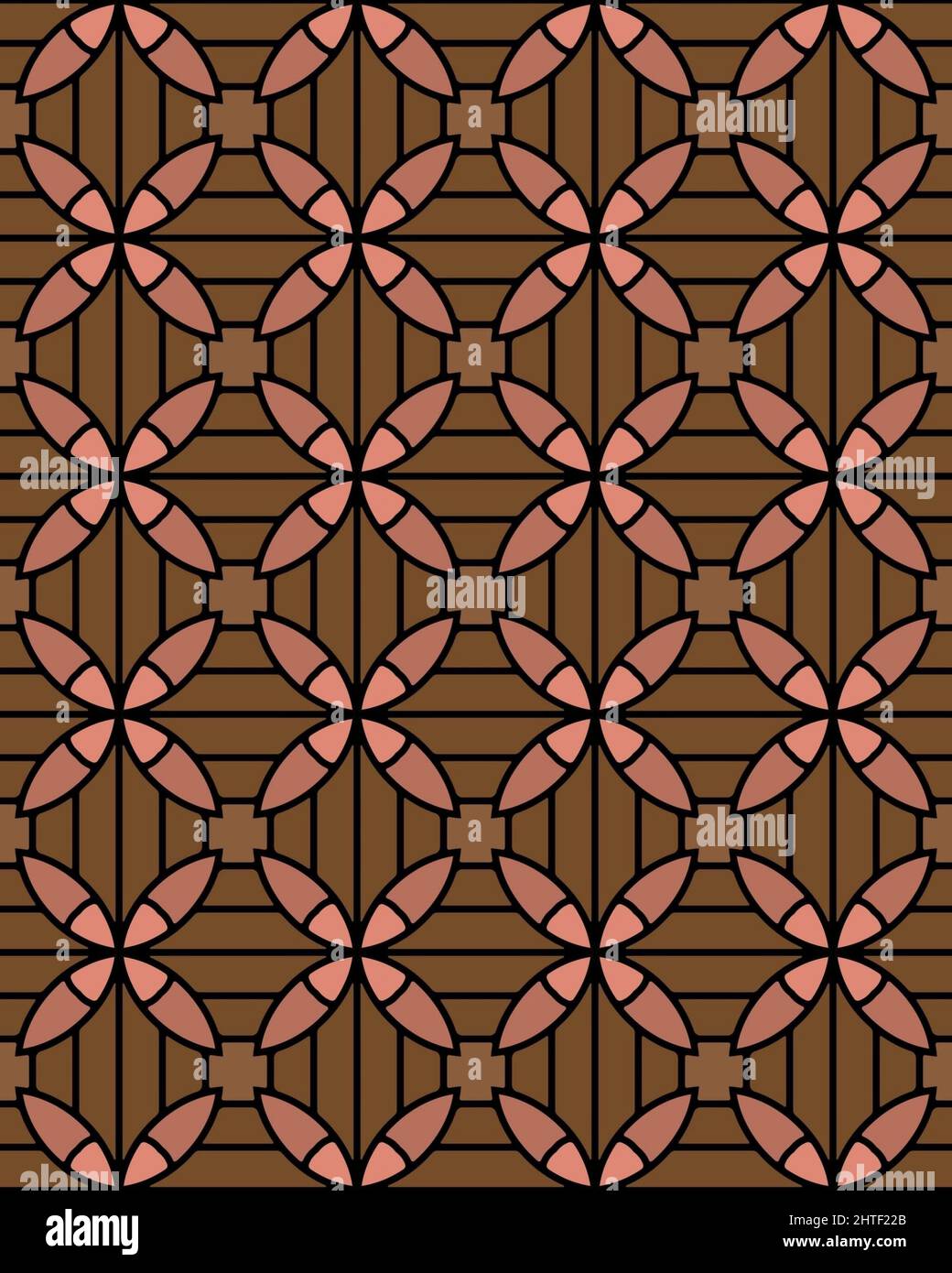 Illustration of a brown seamless tile pattern for wallpapers and ...