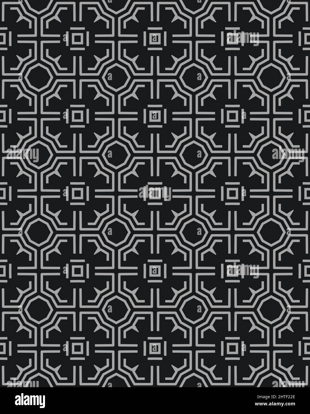 Black and white seamless tile pattern Stock Photo - Alamy